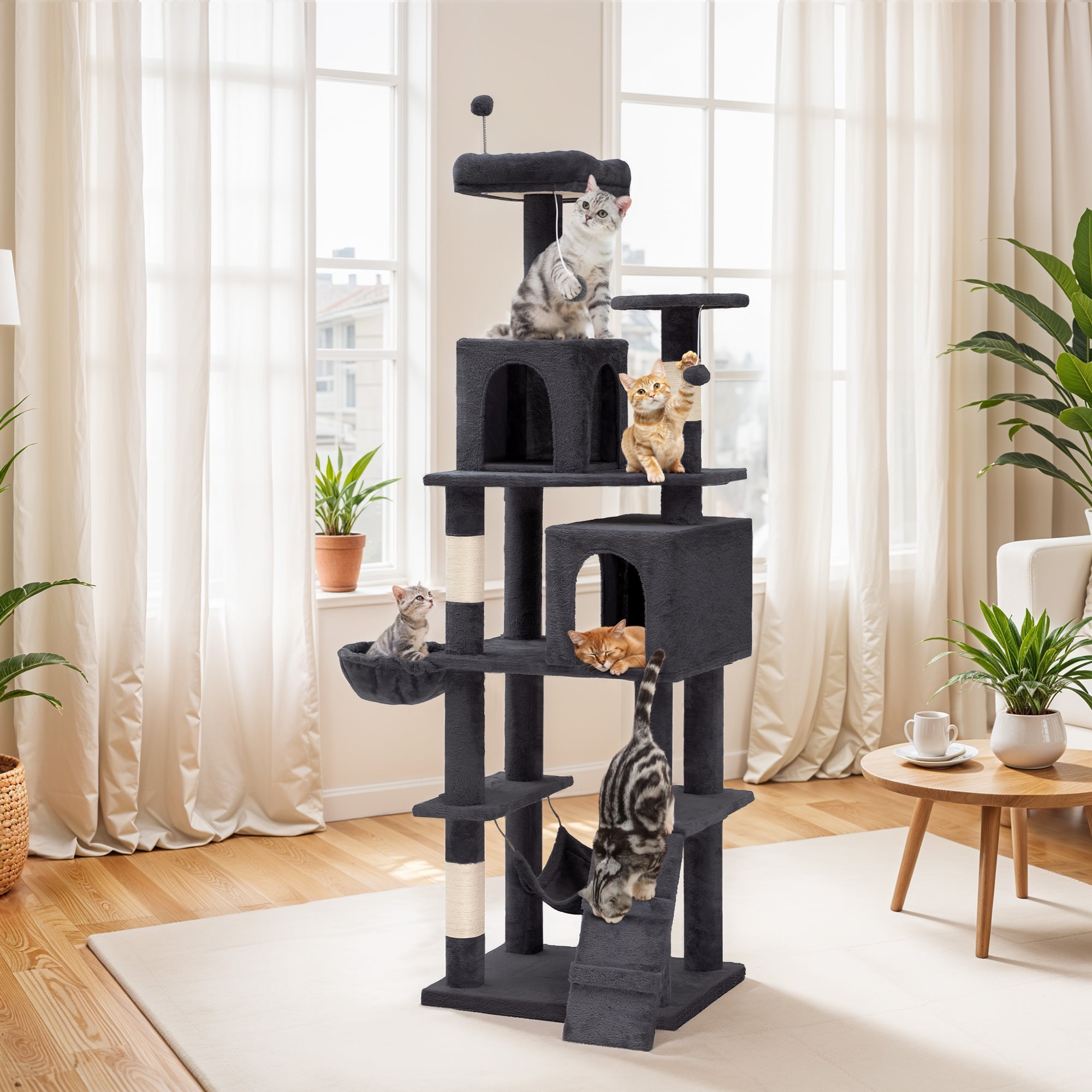 ModFusion Multi-Level Cat Tree Tower with Extra-Large Top Platform and ...