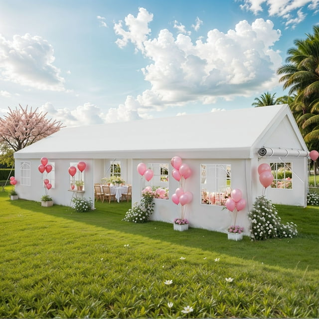 ModFusion Outdoor Canopy Tent 20’ x 40’ Straight Edge Party Tent with ...