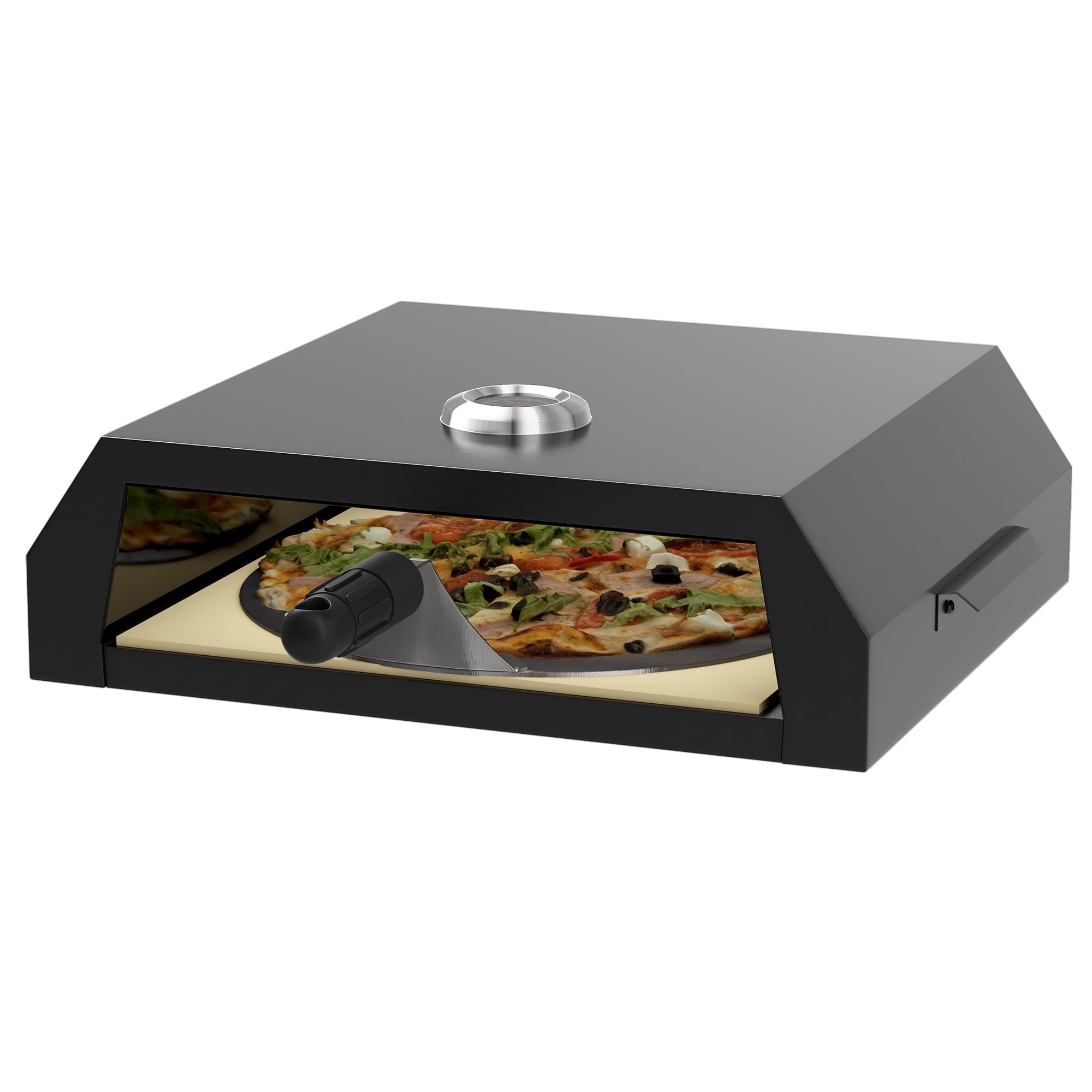 ModFusion Outdoor Portable Mini Pizza Oven, Dual Fuel (Charcoal & Gas ...