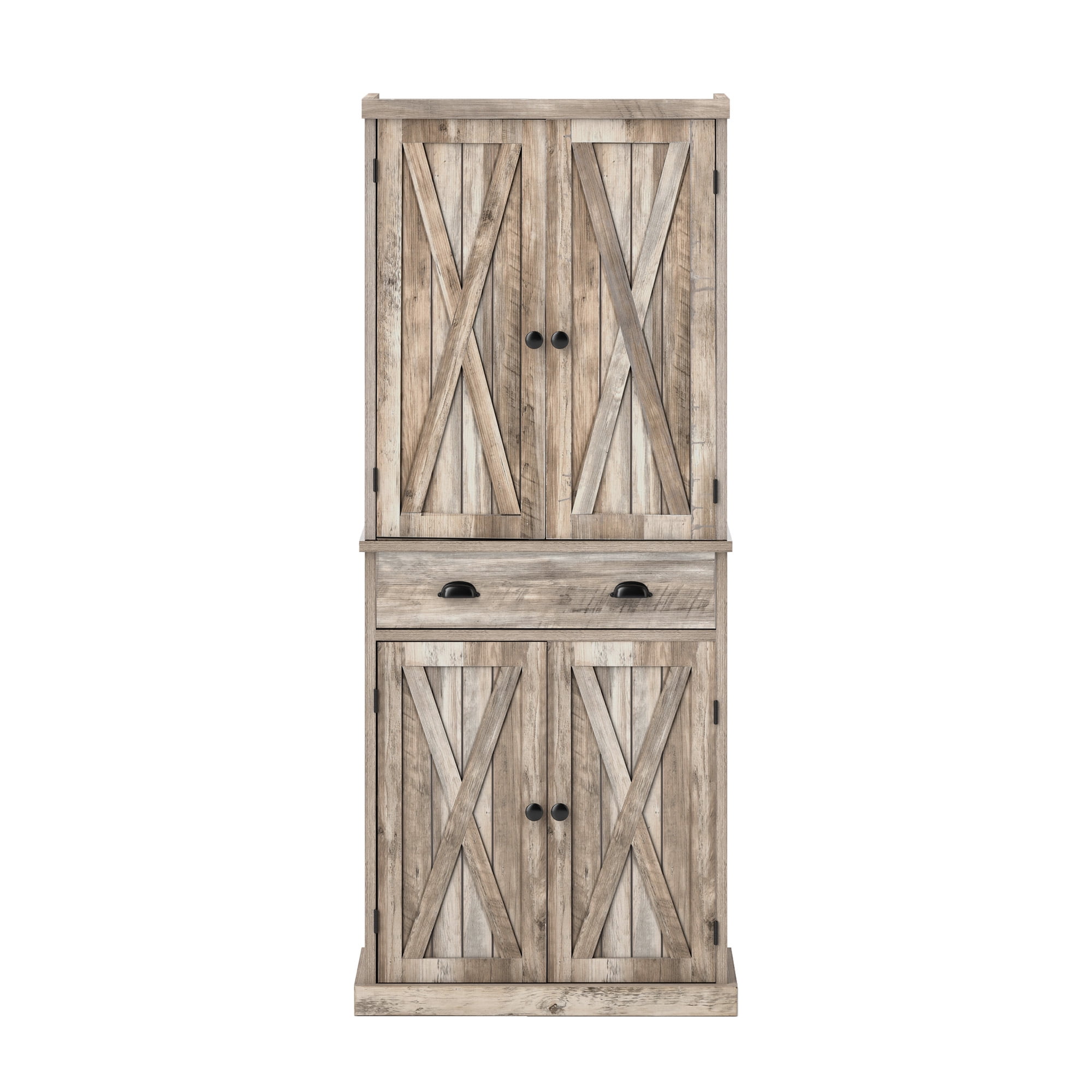 ModFusion Pantry Cabinet with 5-Tier Shelves and Door, Adjustable ...