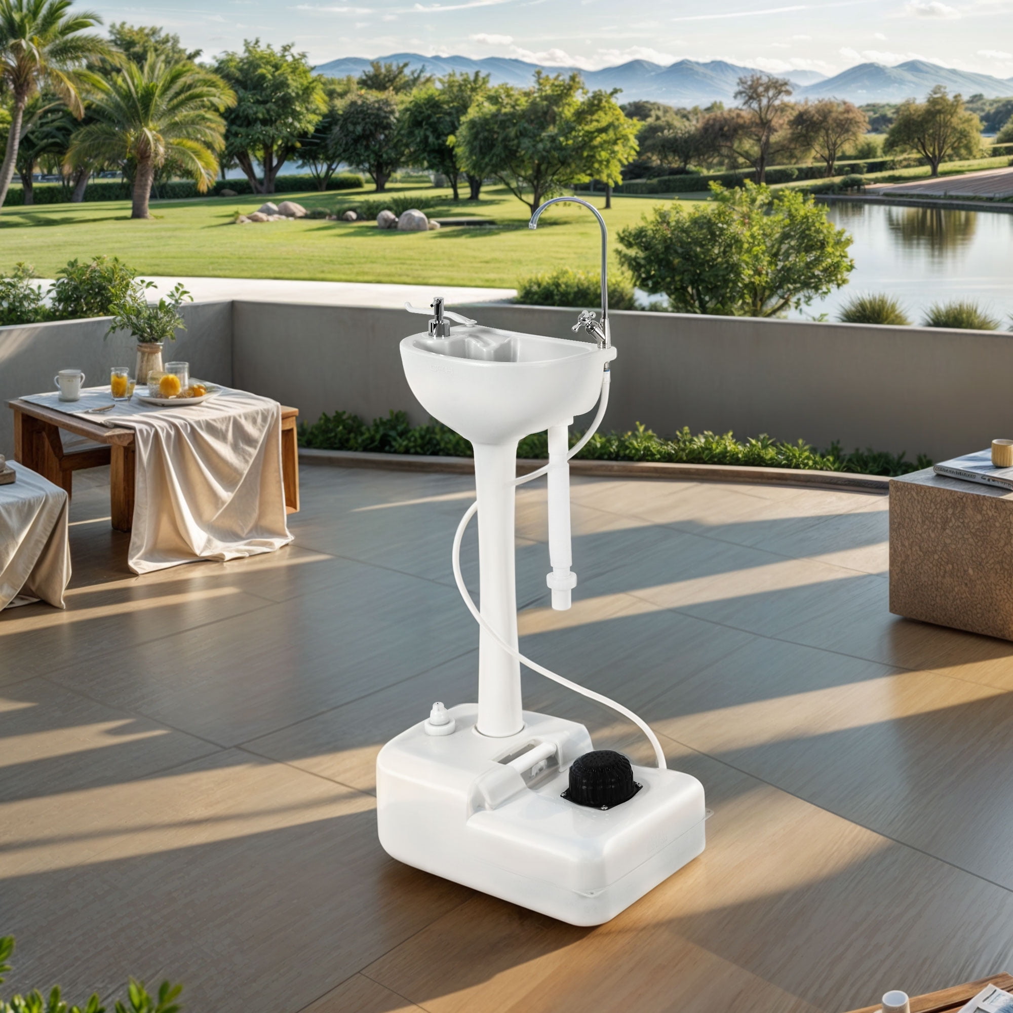 ModFusion Portable Camping Sink Hand Washing Station, 17L Water ...