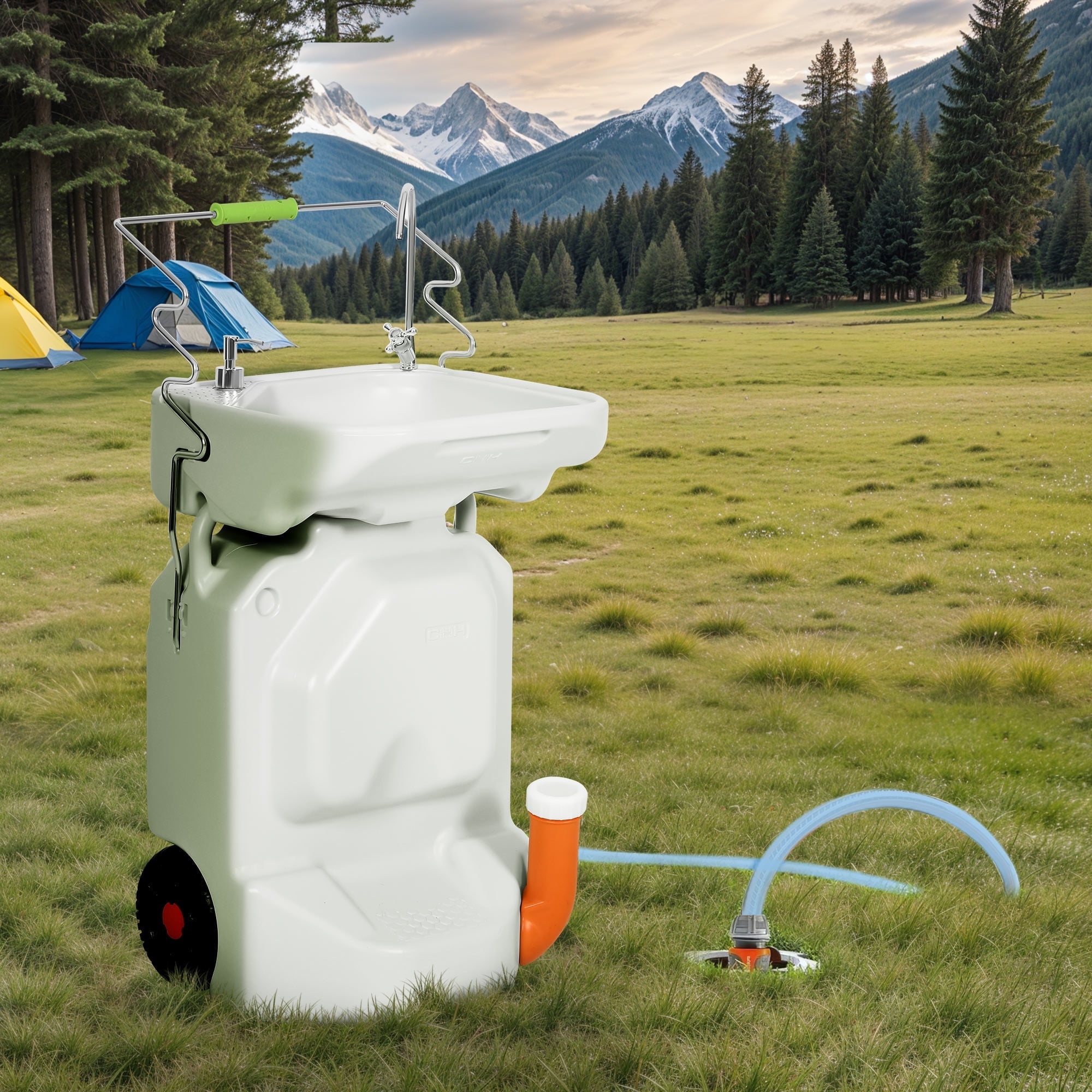 ModFusion Portable Camping Sink with 10 Gall Water Tank & Soap ...