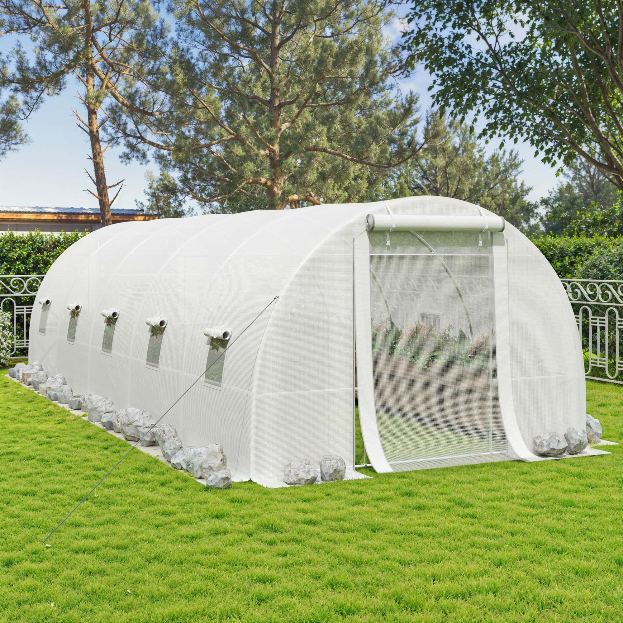 ModFusion - Spacious Walk-in Tunnel Greenhouse for Outdoor Plant ...
