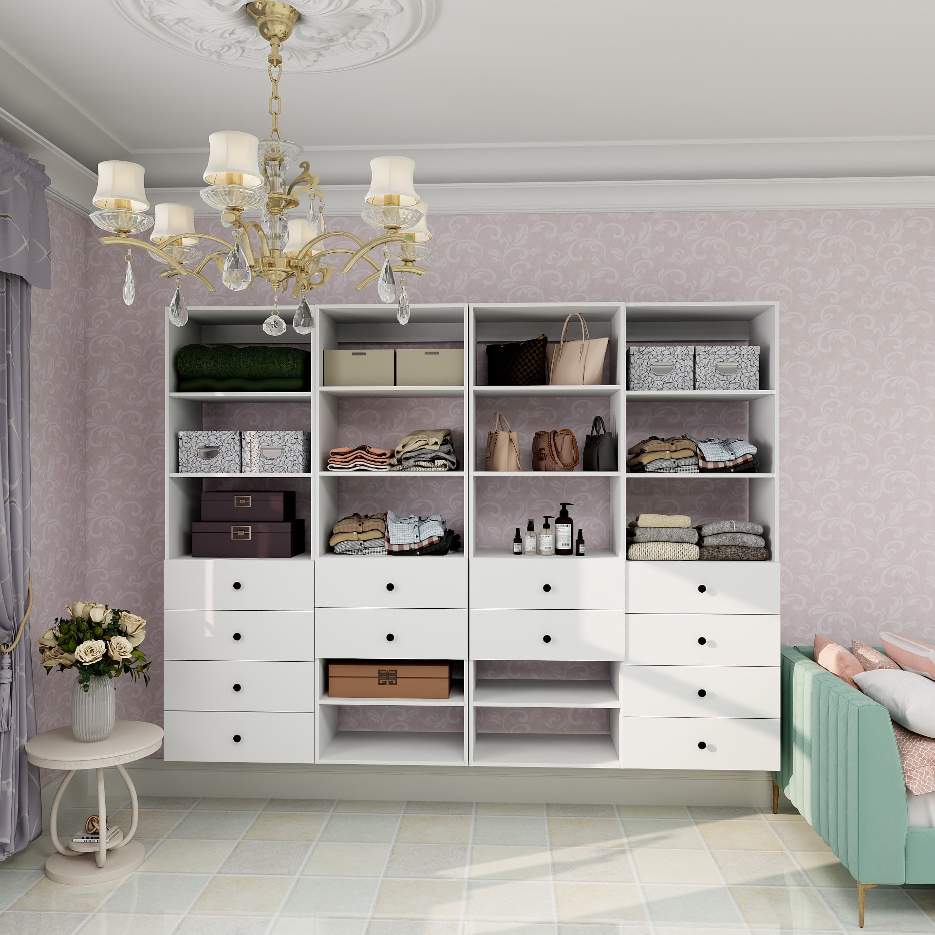 ModMakers Modular Closet System for Walk in closets, Wood Closet ...