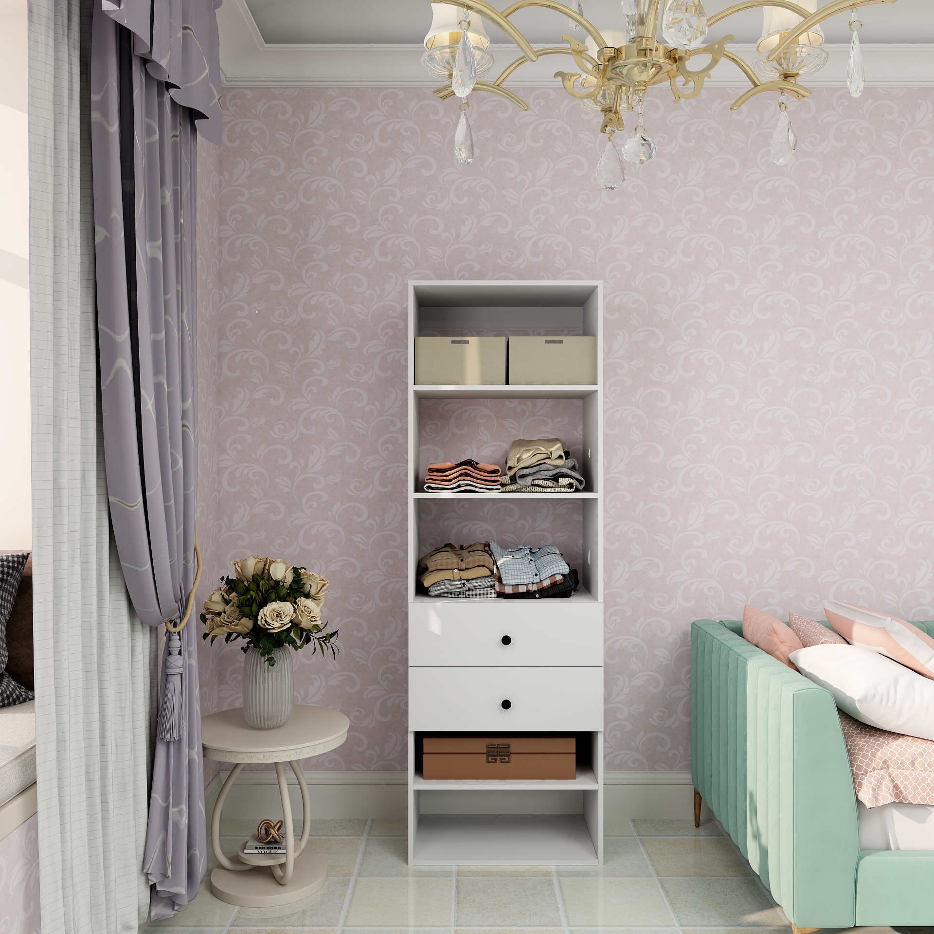 EZ Shelf Expandable Closet Shelf and Rod with No Brackets, 40"-73 ...