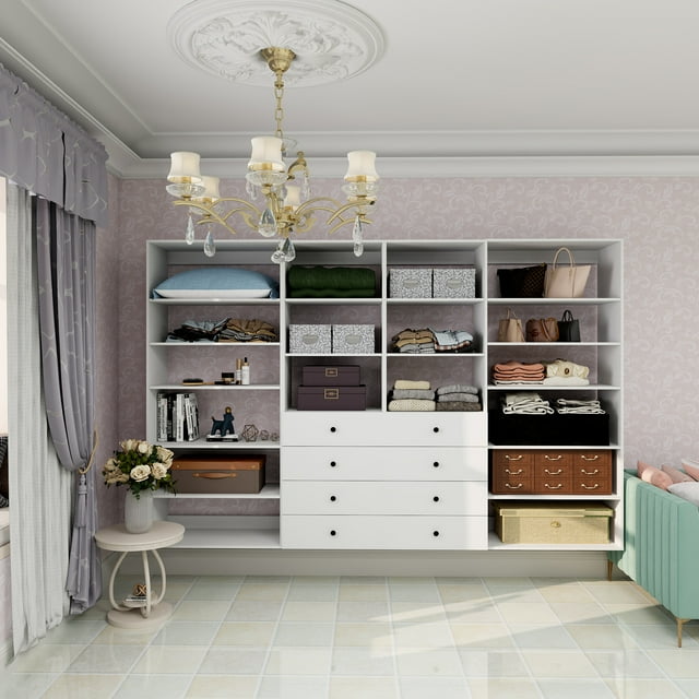 ModMakers Wood Closet Organizer and Storage System, Modular Closet ...