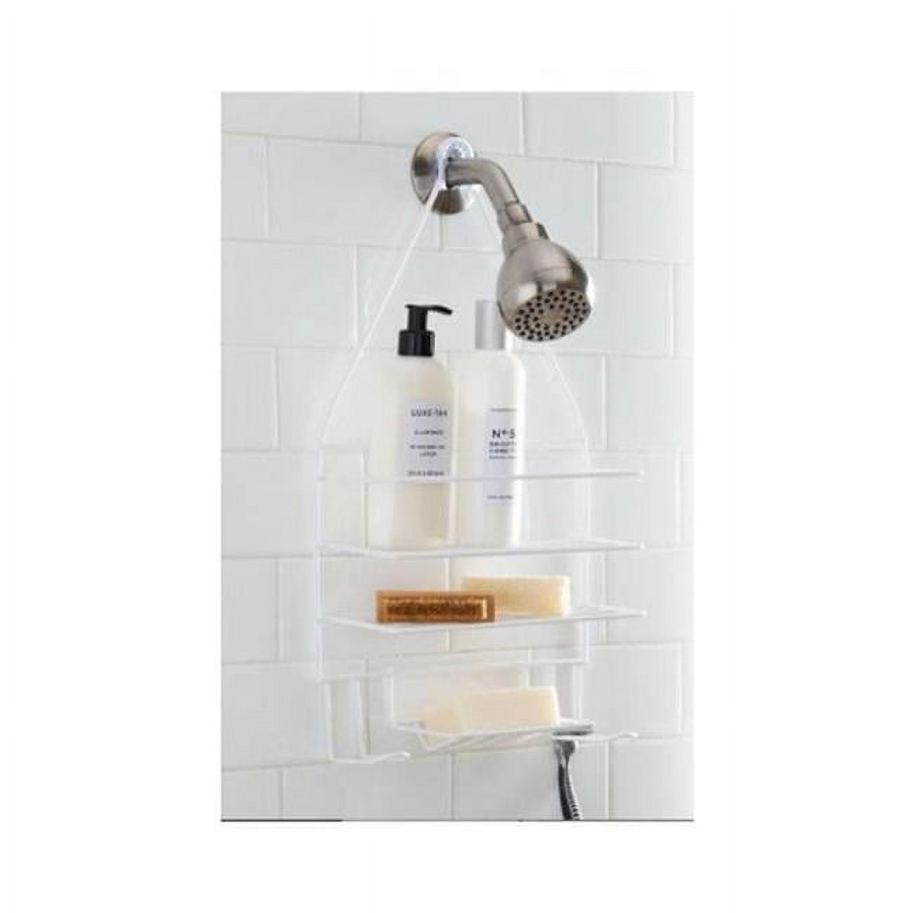 Moda At Home Enterprises 130055 Wire Shower Caddy, White - Pack of 4 ...