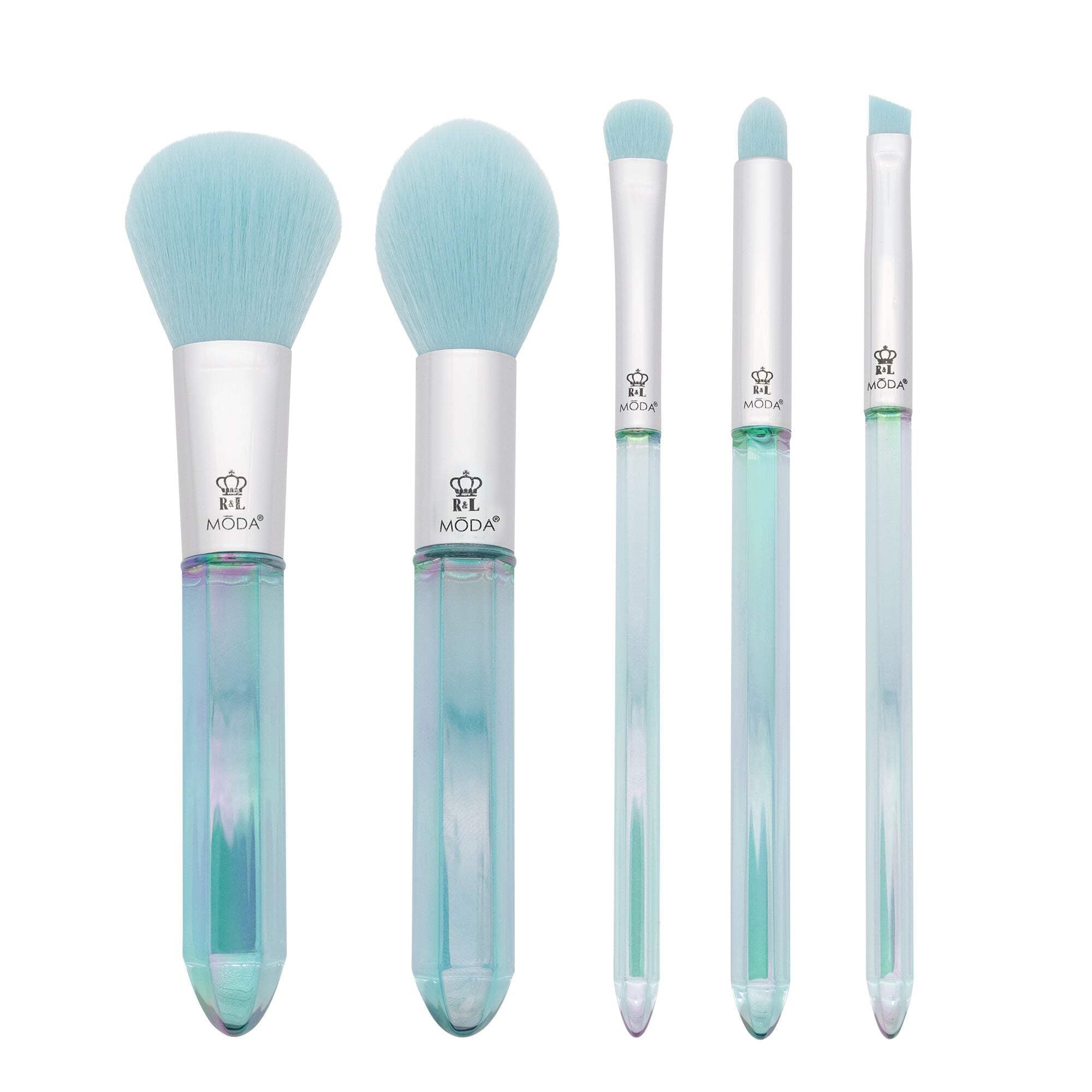 Moda Brush Mythical Airy Aquamarine Crystal 5pc Makeup Brush Set ...