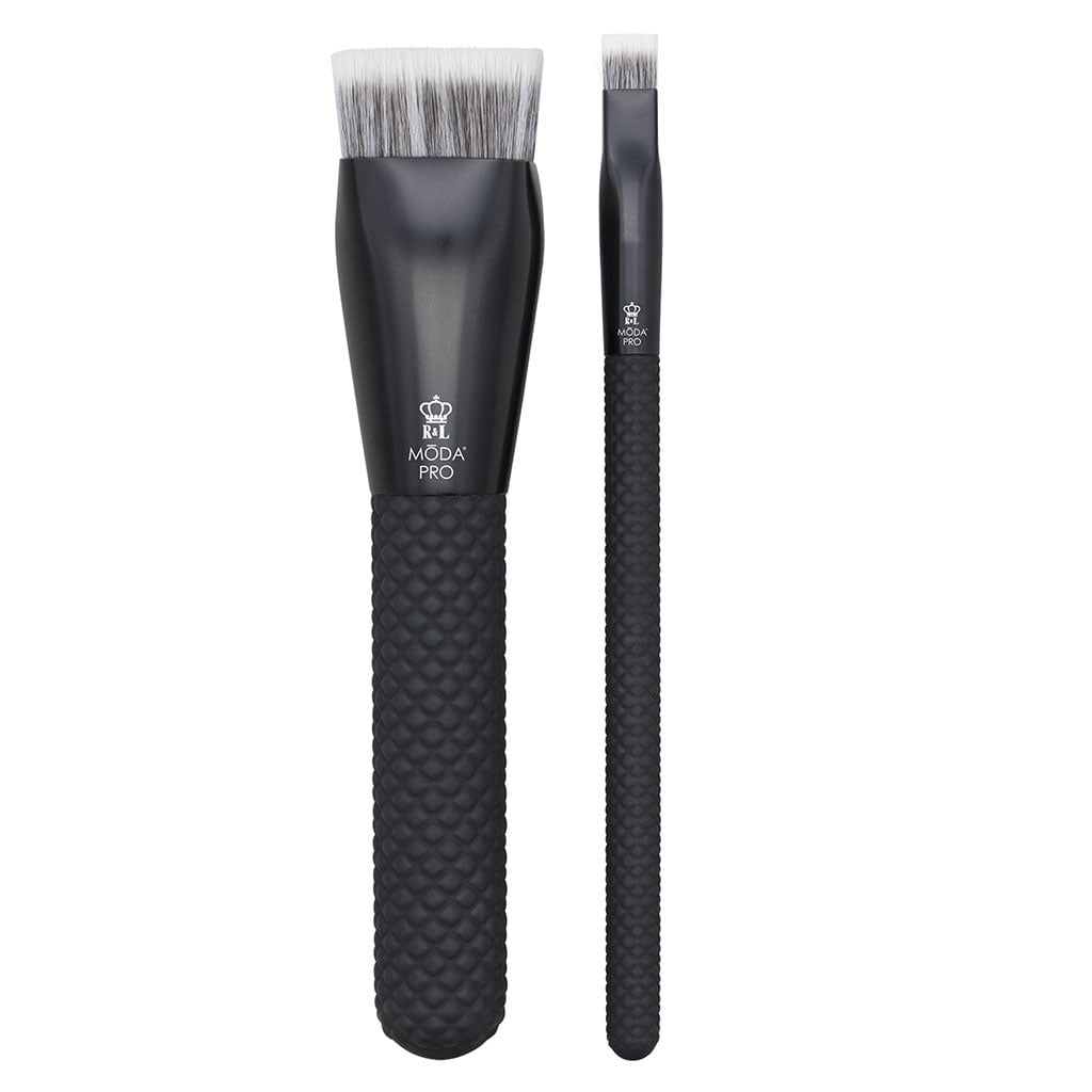 Moda Brush Pro Cube Duo 2pc Makeup Brushes, Includes Complexion Cube ...