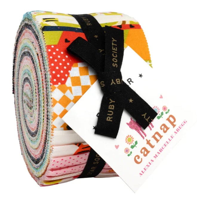 Moda - Ruby Star Society - Catnap Jelly Roll by Alexia Abegg 40 pcs ...
