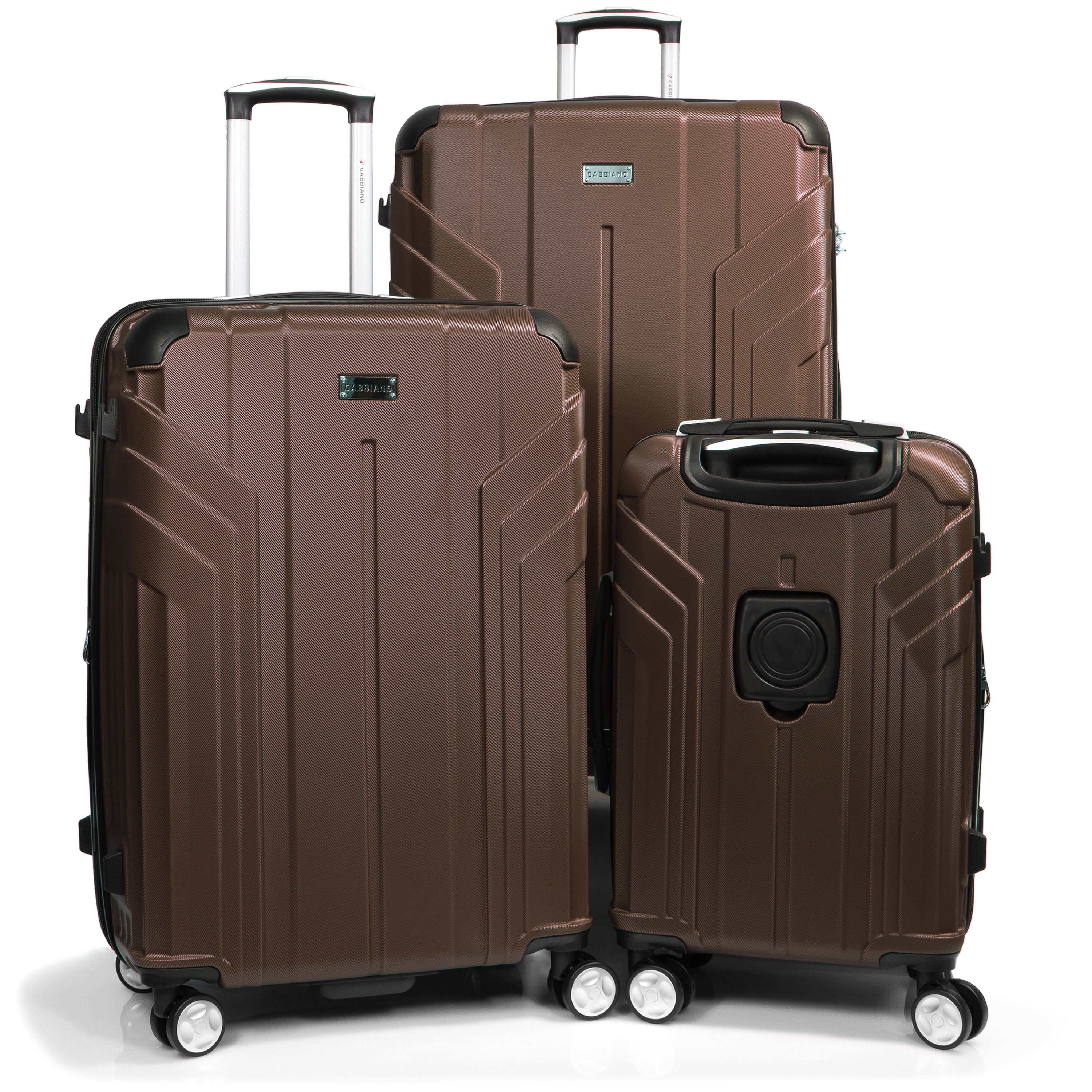 Moda West 3-Piece Luggage Set (Small, Medium, Large) with Anti-Theft ...