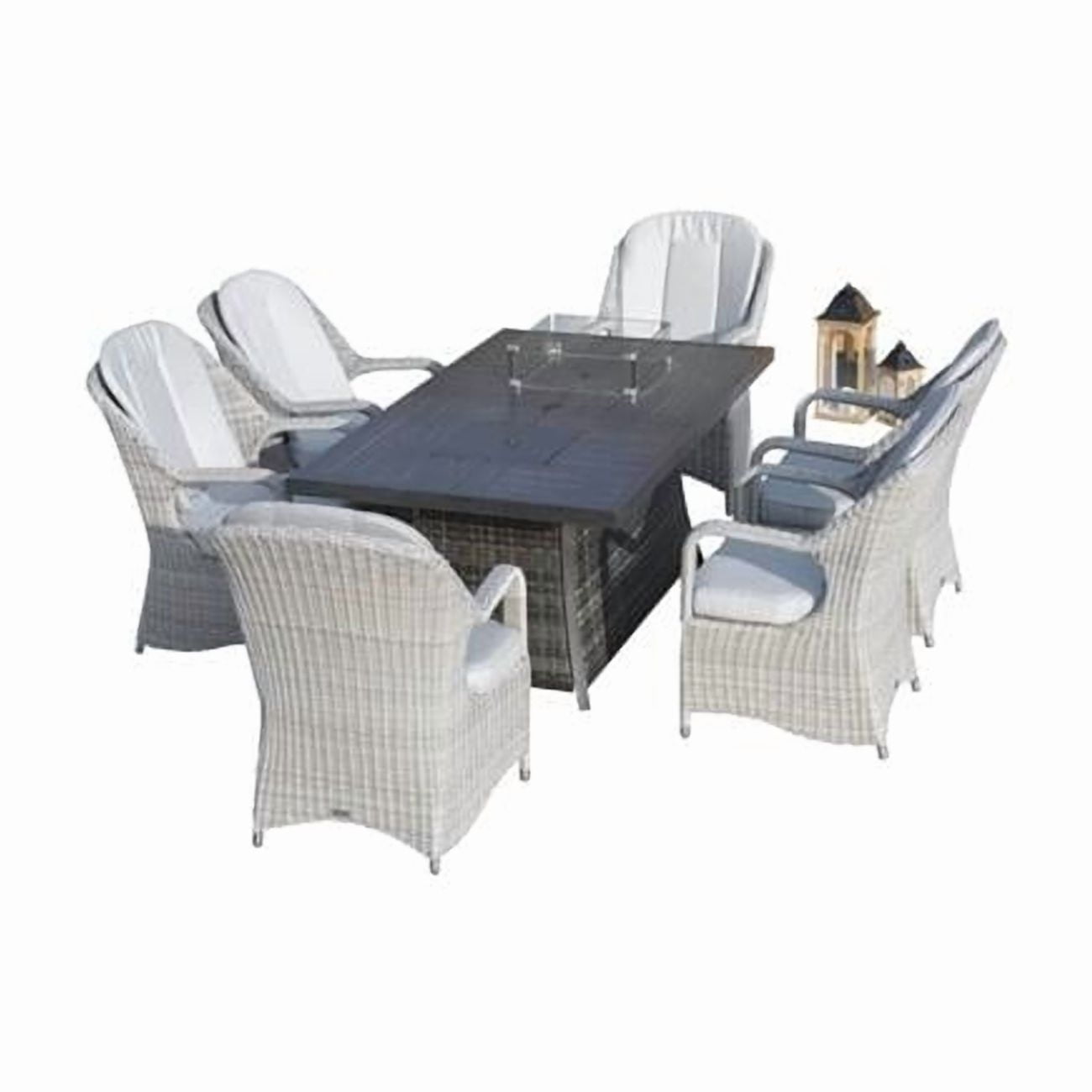 Moda furnishings PAG-1106FI009HL-GR 7-piece Patio Chair Set with ...