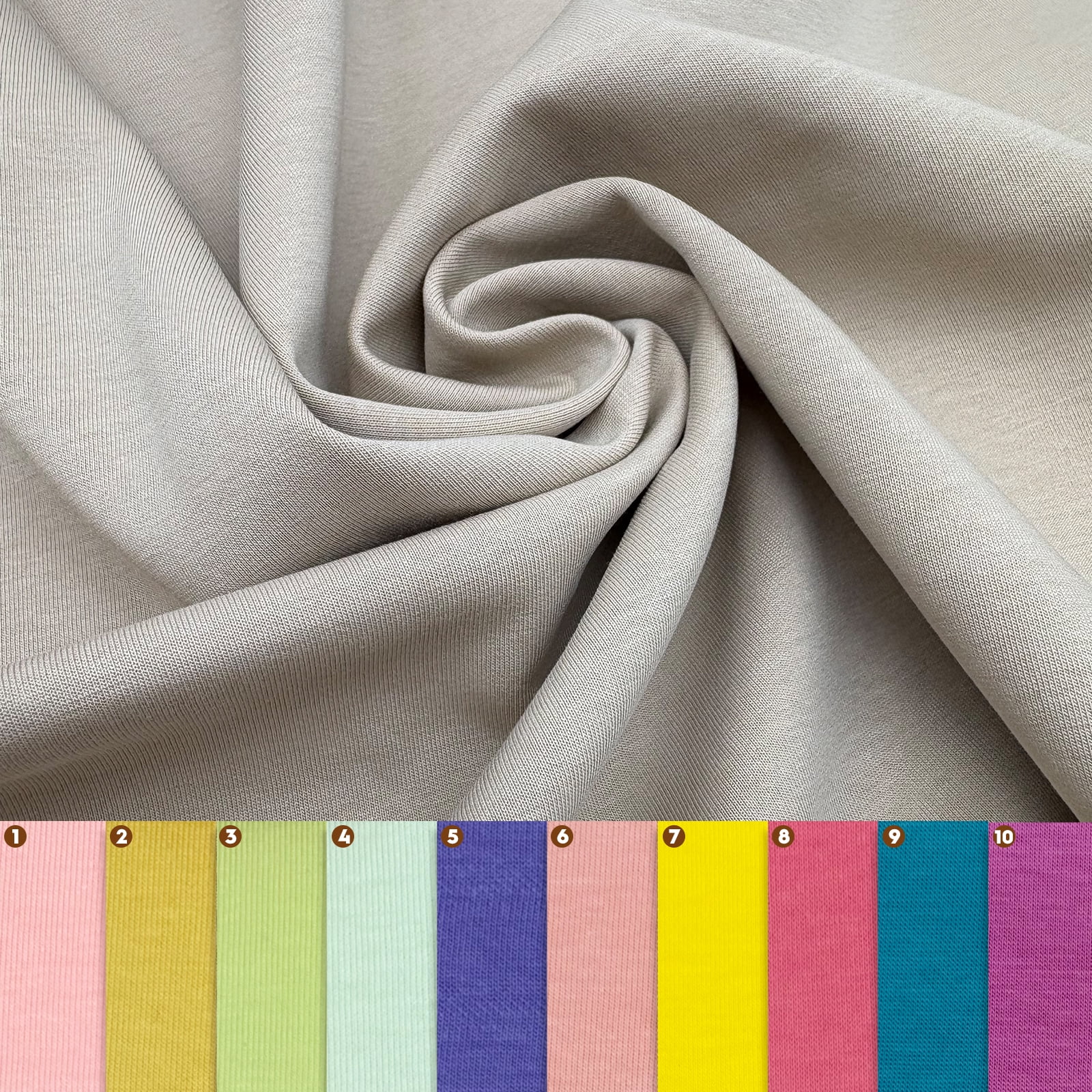 Modael Cotton Poly Spandex Scuba Fabric 220GSM 4-Way Stretch 165cm Wide ...