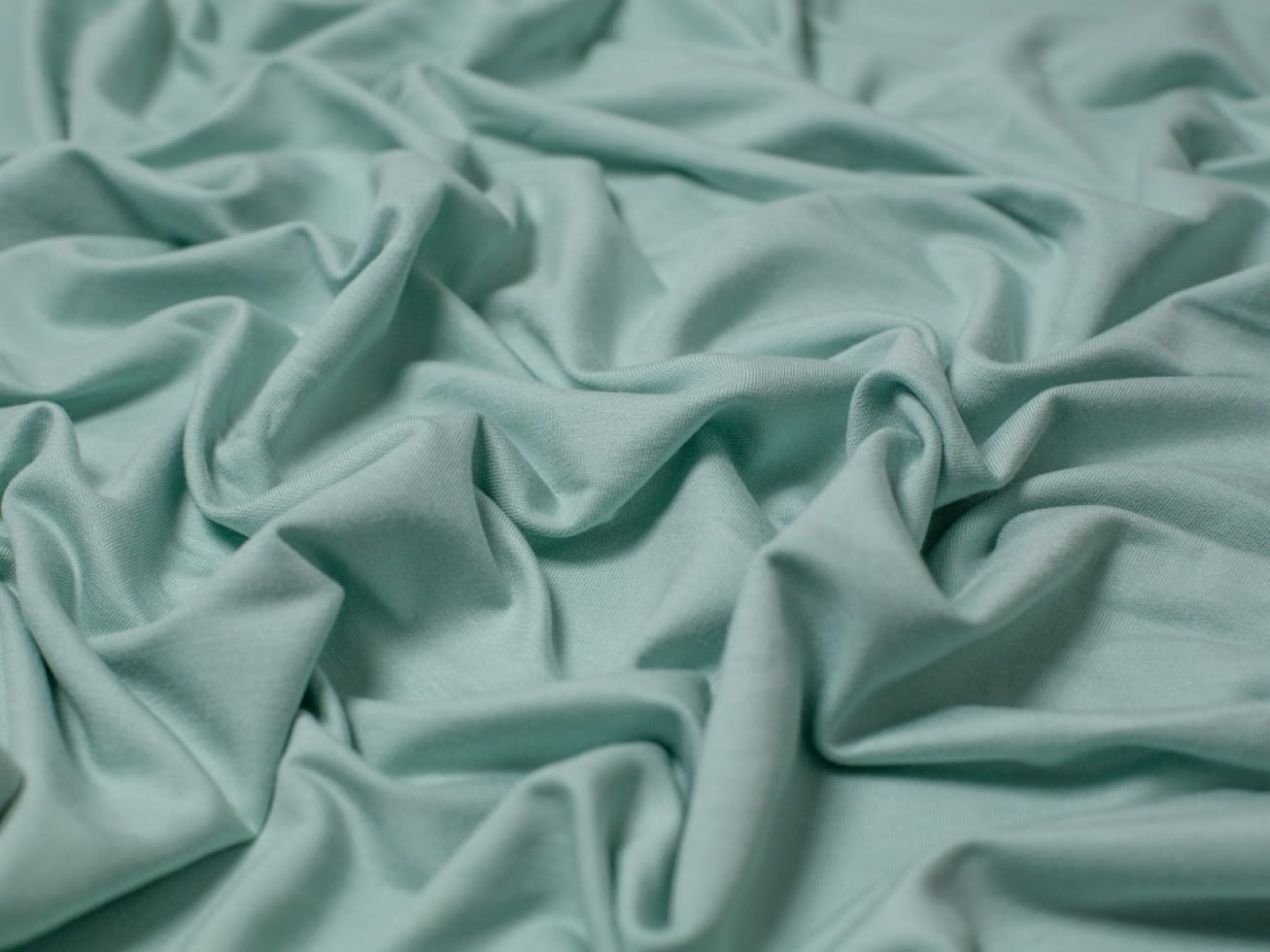 Modal Loop Back French Terry Stretch Knit Fabric Pastel Green - per ...