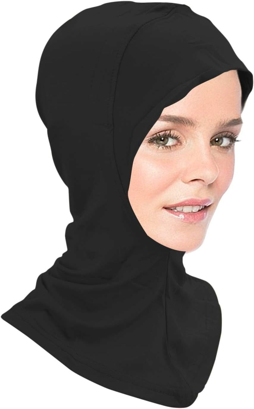 Modal Muslim Hijab Cap Soft Stretchy Solid Color Islamic Turban Full ...