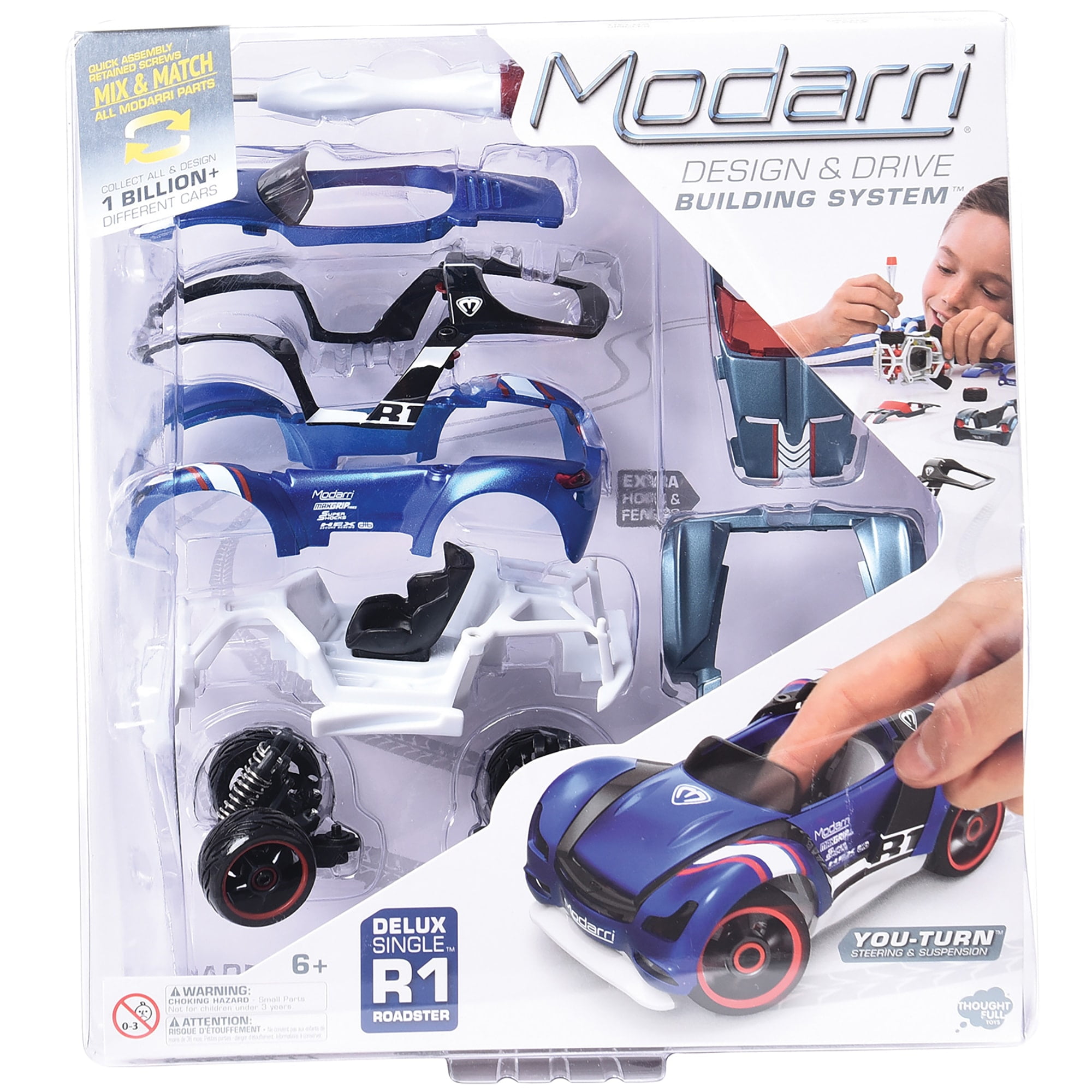 Modarri: R1 Roadster - Deluxe Single DIY Design & Build Toy Car, Mix ...