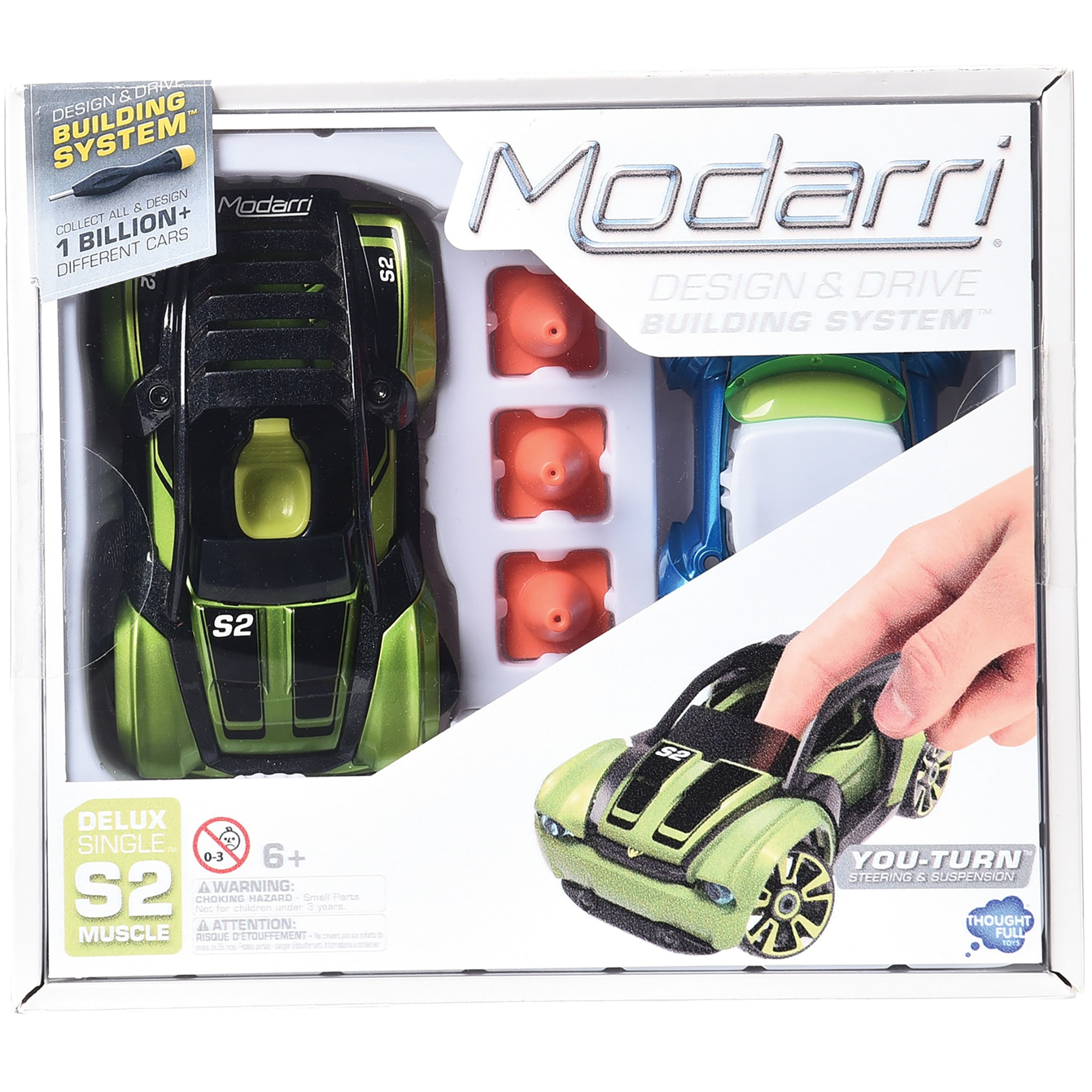 Modarri: S2 Muscle Car - Deluxe Single DIY Design & Build Toy Car, Mix ...