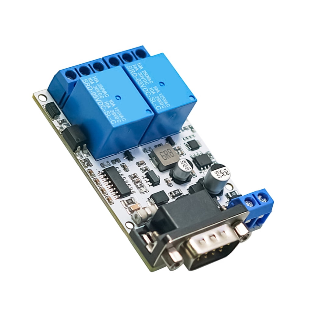Modbus RTU Relays Module RS232 5-32V Board Power Supply 8bit MCU SP3232 ...