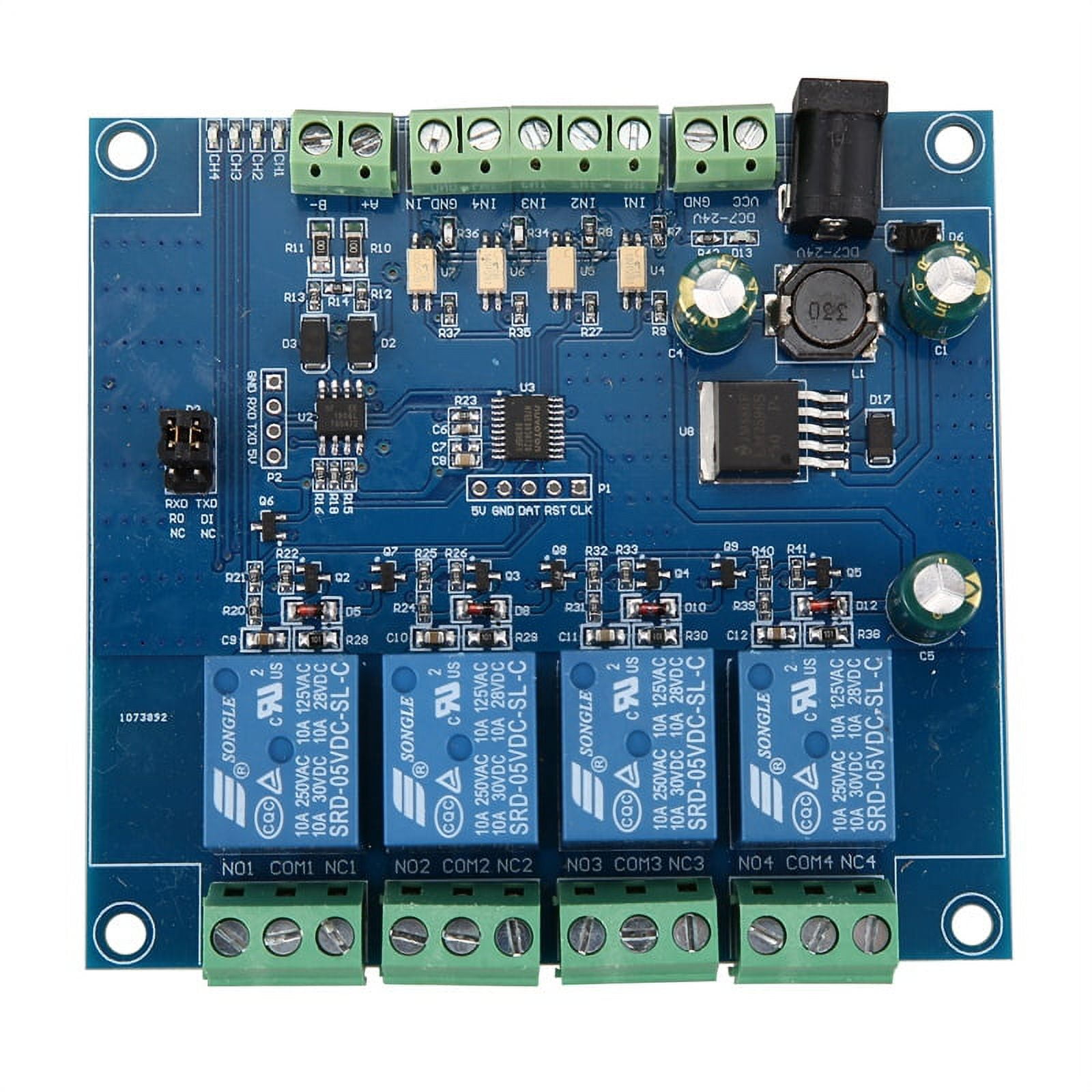 Modbus Rtu 4 Relay Module Ttl Uart Communication 4-Channel Input - Walmart.com