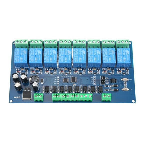 Modbus-Rtu 8 Channel Relay Module Modbus RTU 8 Switch Input RS485 Communication TTL - Walmart.com
