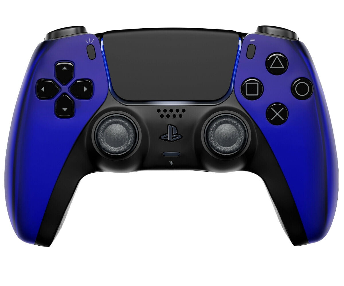 ModdedZone CHROME BLUE Custom UN-Modded Controller Unique Design for ...
