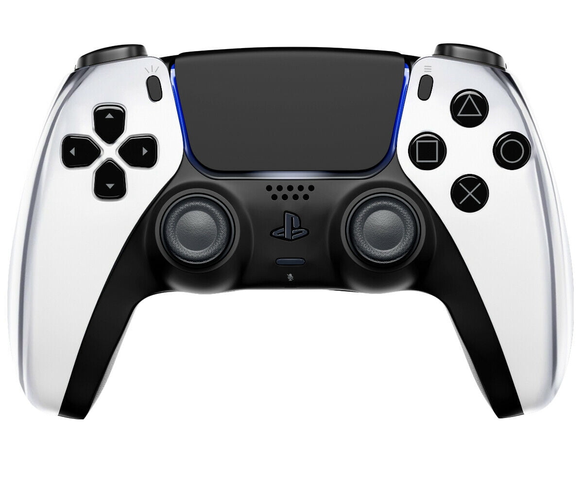 ModdedZone CHROME SILVER Custom UN-Modded Controller Unique Design for ...