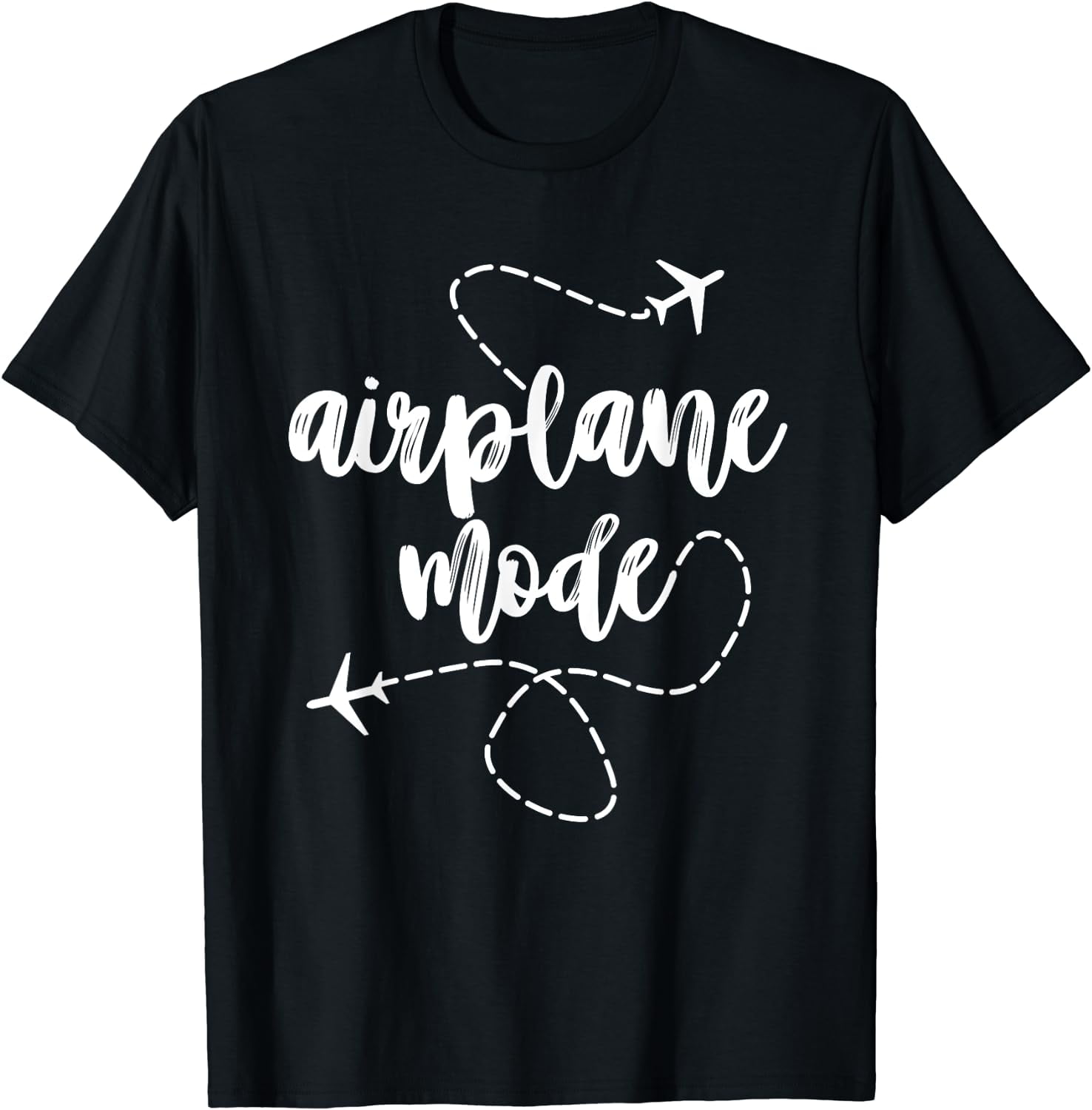 Mode Airplane | Summer Vacation | Travel Airplane T-Shirt Black ...