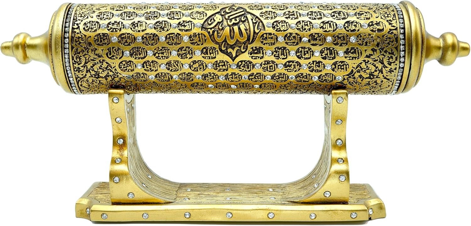 Modefa Islamic Decor – 99 Names of Allah Islamic Art Scroll Sculpture ...