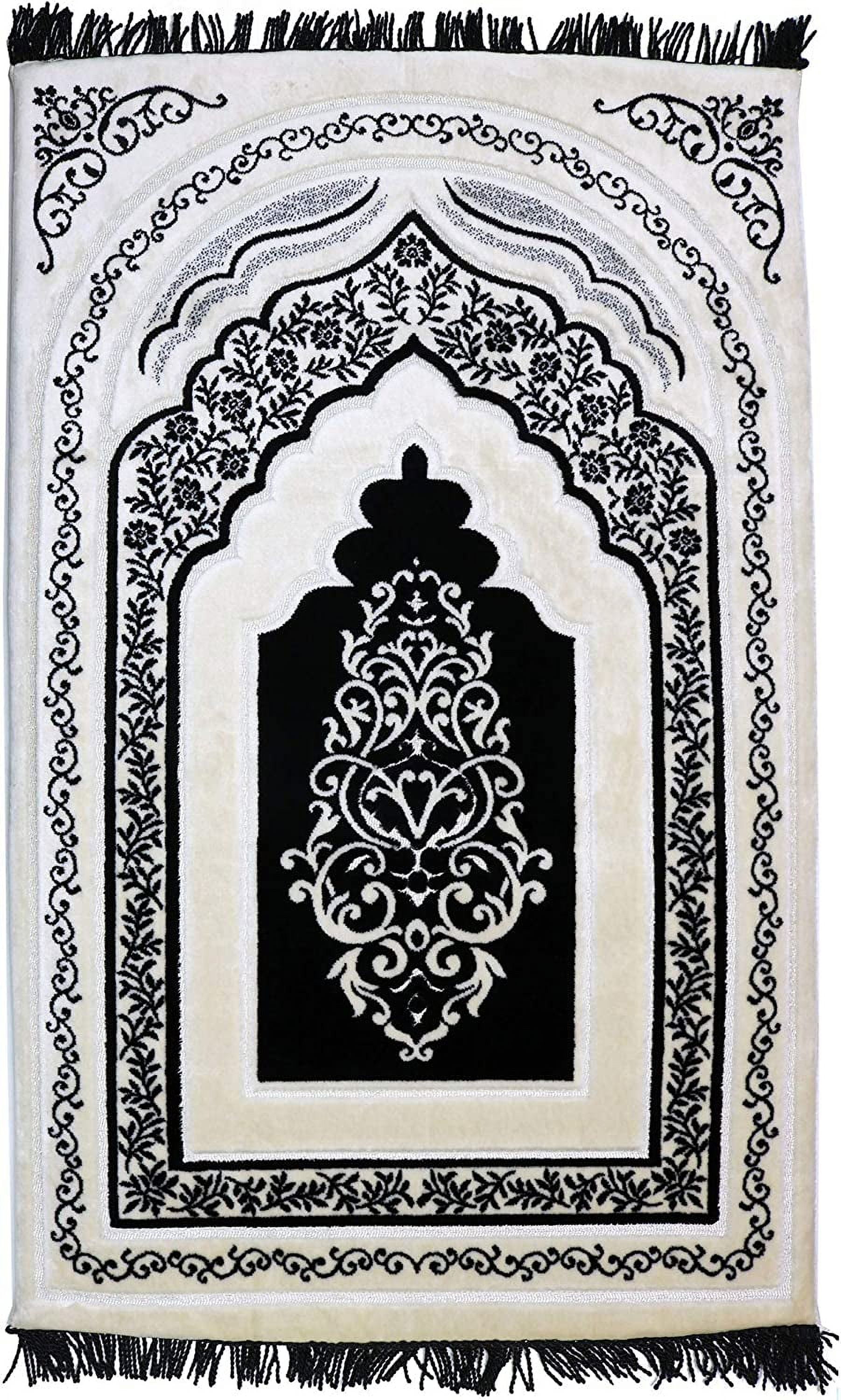 Modefa Luxury Foam Prayer Rug | Padded Cushion Janamaz Sajjada | One Inch Thick Soft Velvet ...