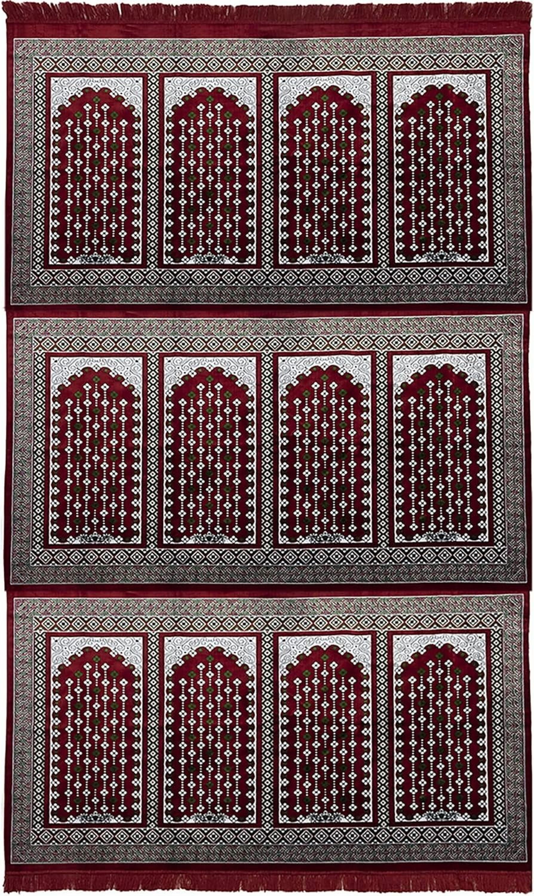 Modefa Turkish Islamic Prayer Rug - Large Group Praying Carpet - Wide ...