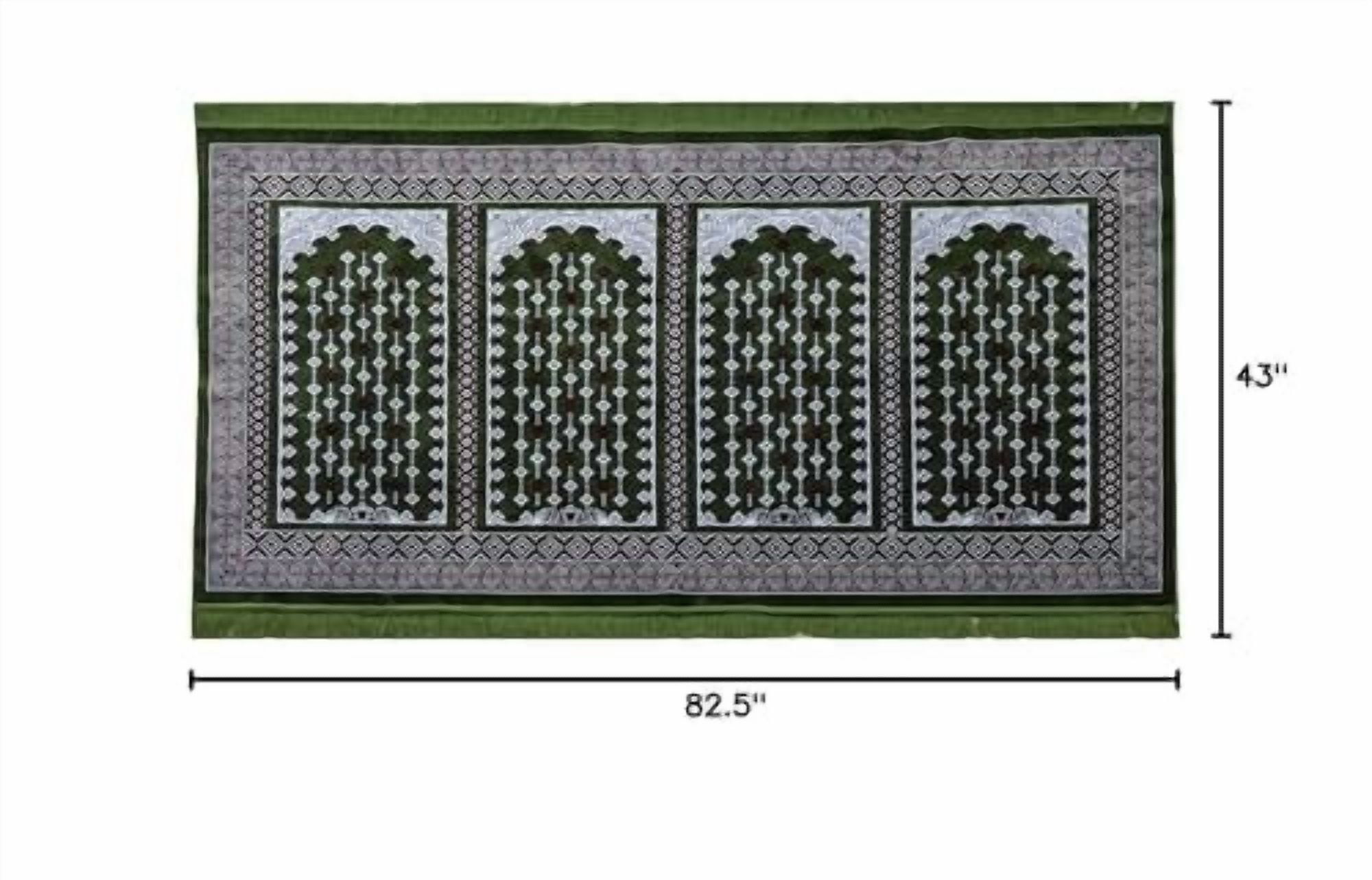 Modefa Turkish Islamic Prayer Rug - Multi Person Janamaz Sajada for ...