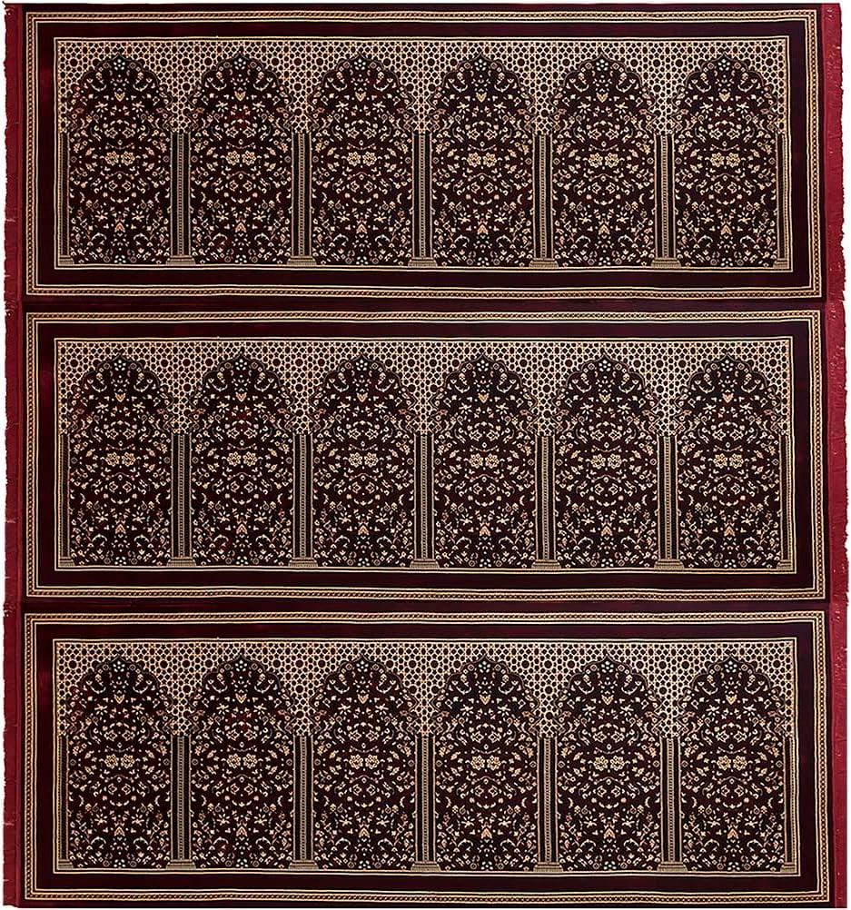 Modefa Turkish Islamic Prayer Rug - Multi Person Janamaz Sajada for ...