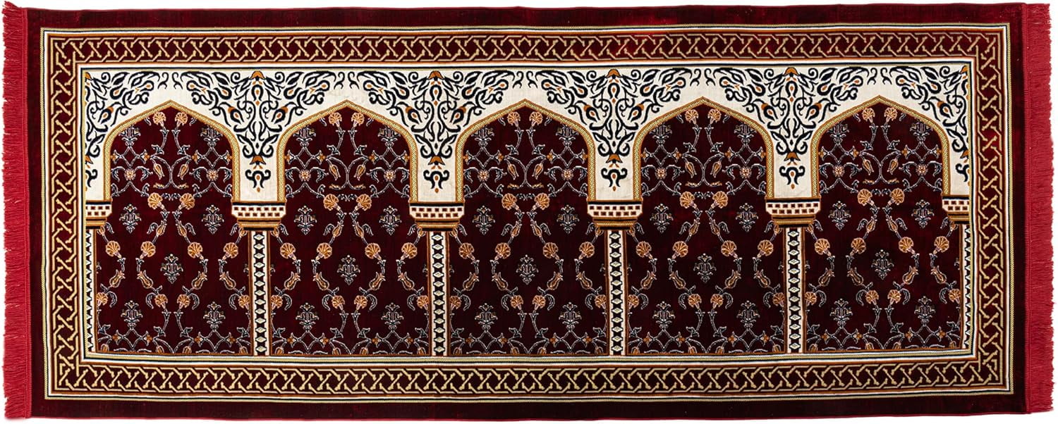 Modefa Turkish Islamic Prayer Rug - Multi Person Janamaz Sajada for ...