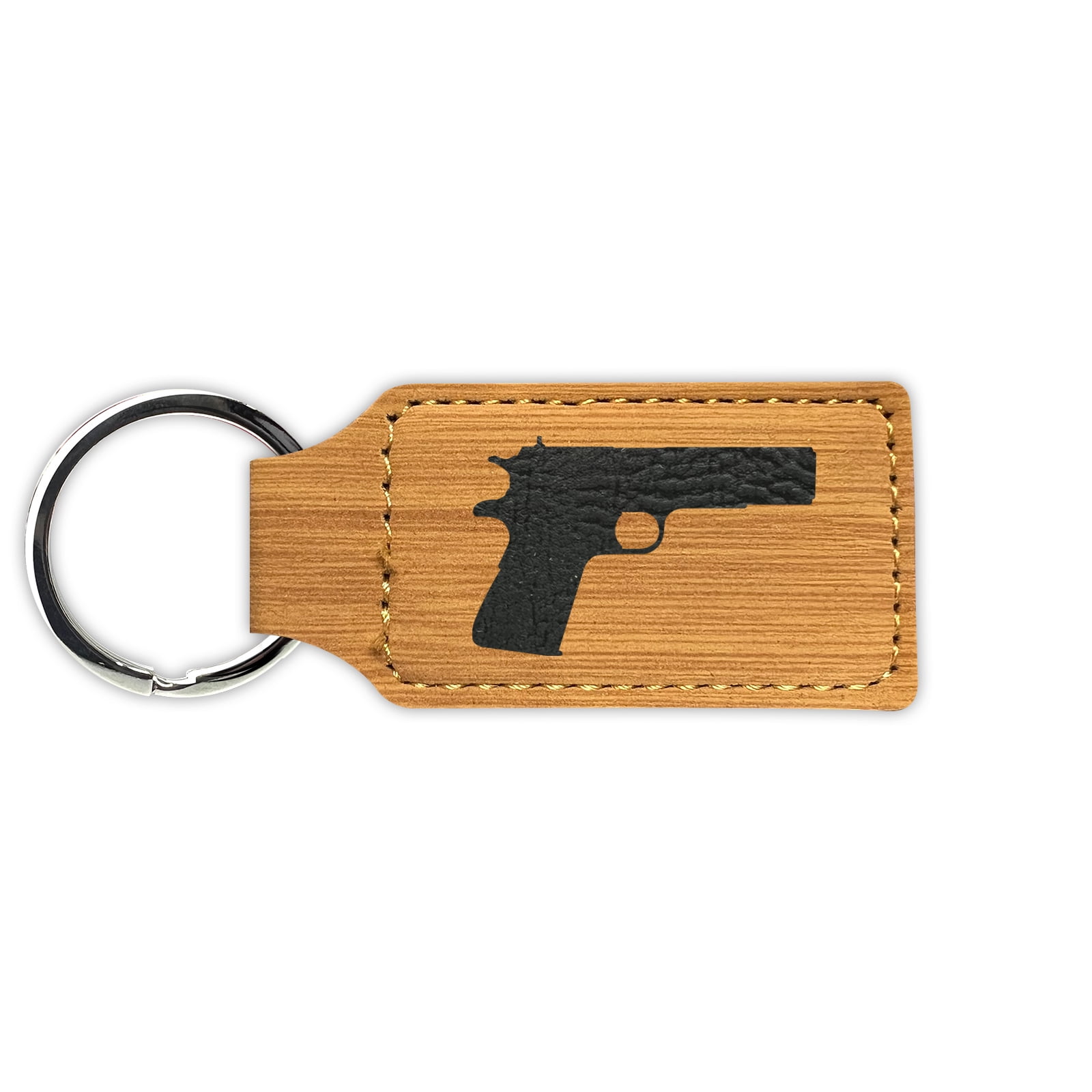 Model 1911 Keychain Leatherette Rectangle - Laser Engraved - Many ...