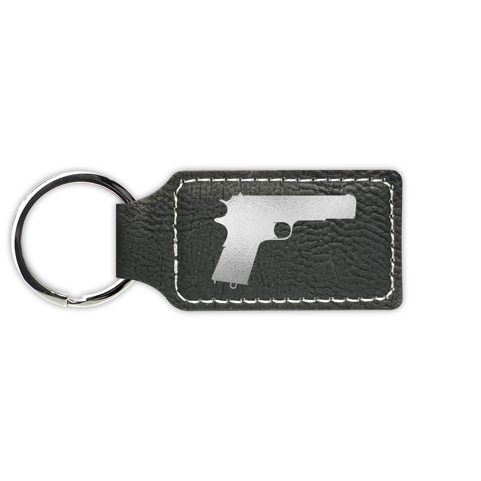 Model 1911 Keychain Leatherette Rectangle - Laser Engraved - Many ...