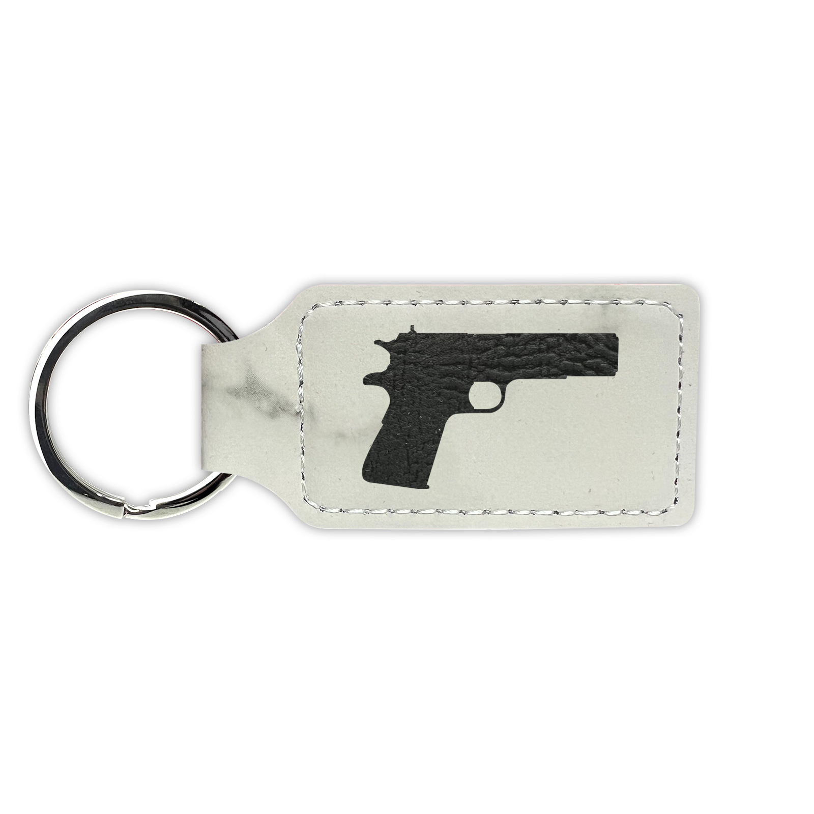 Model 1911 Keychain Leatherette Rectangle - Laser Engraved - Many ...