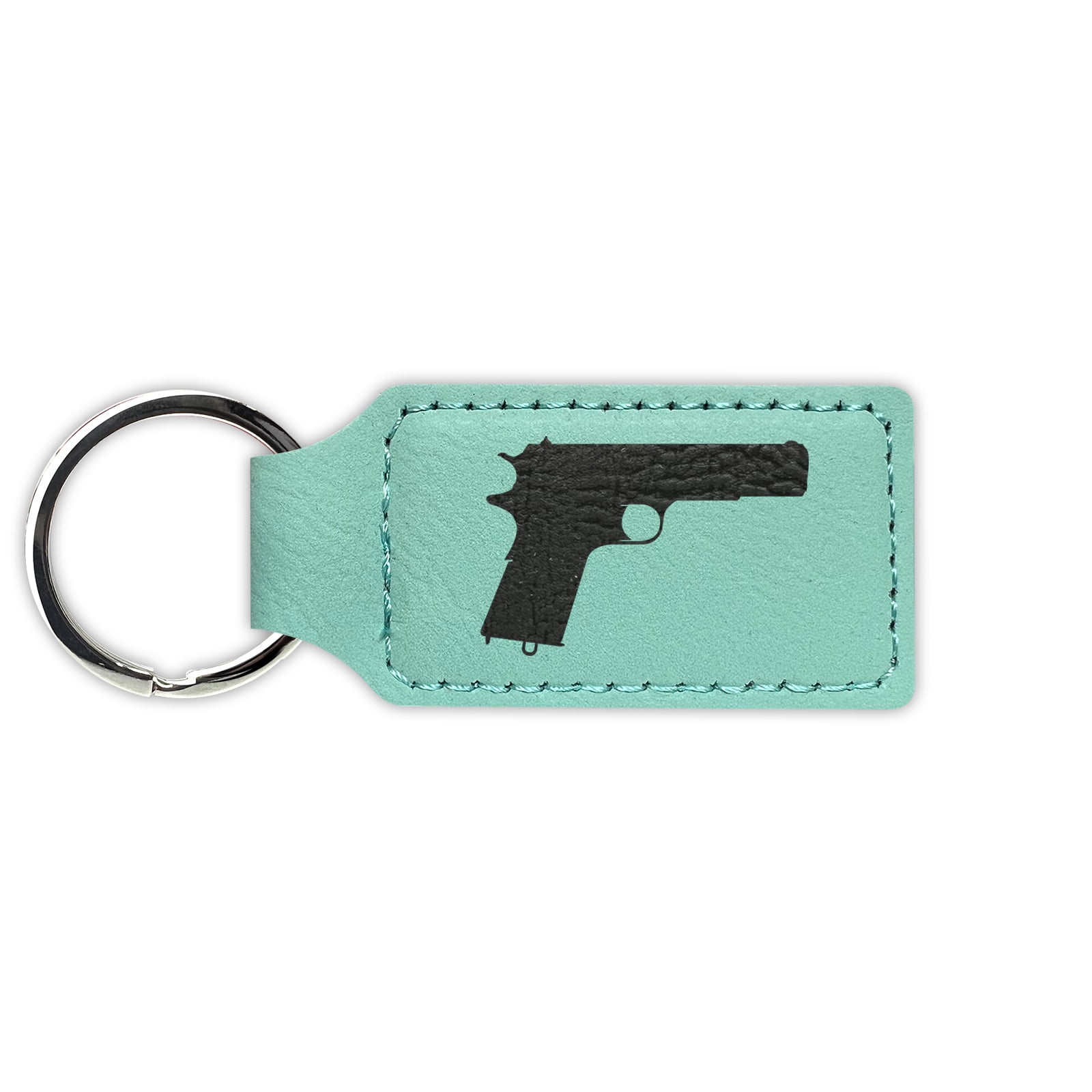 Model 1911 Keychain Leatherette Rectangle - Laser Engraved - Many ...