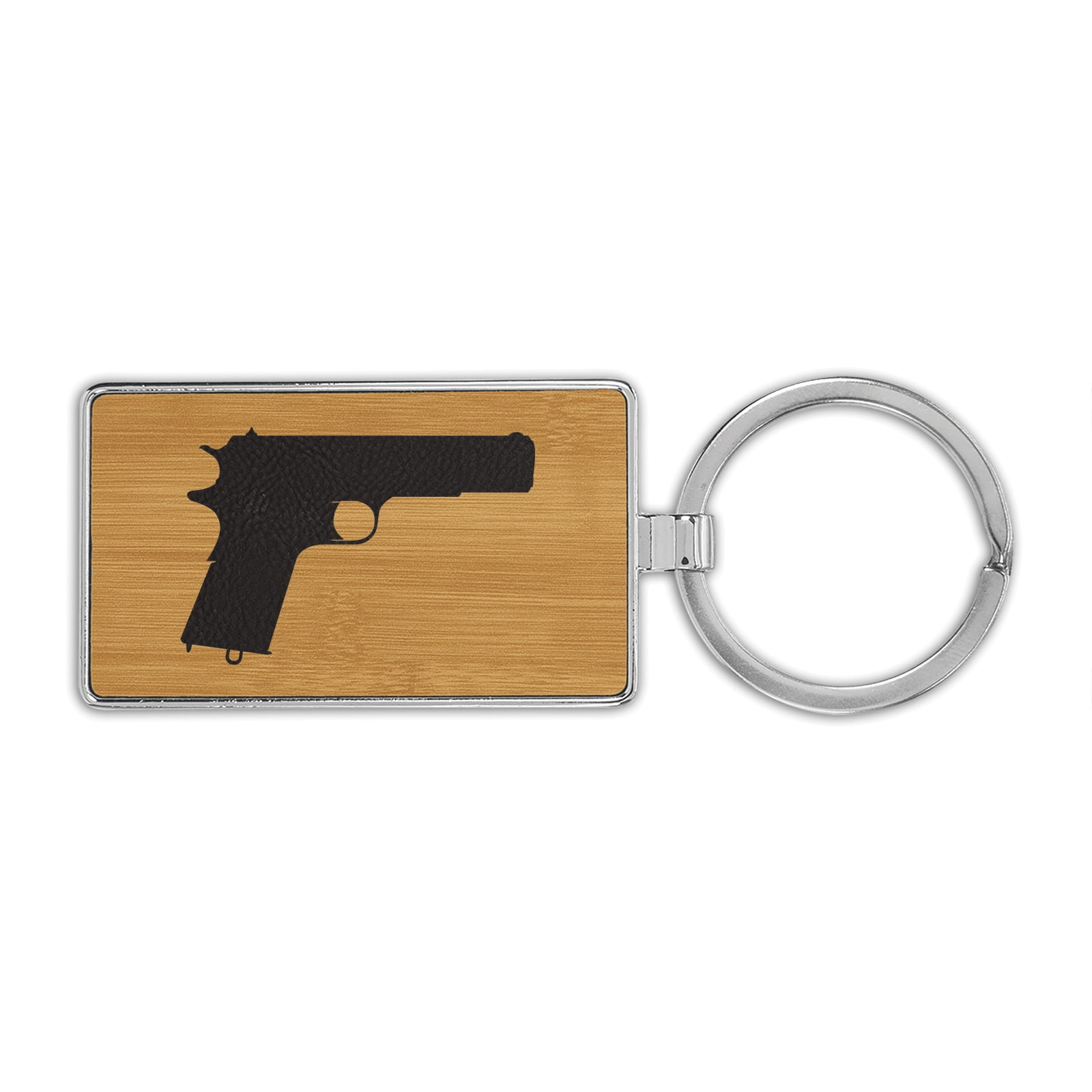 Model 1911 Premium Leatherette Keychain m1911 - Bamboo - Walmart.com