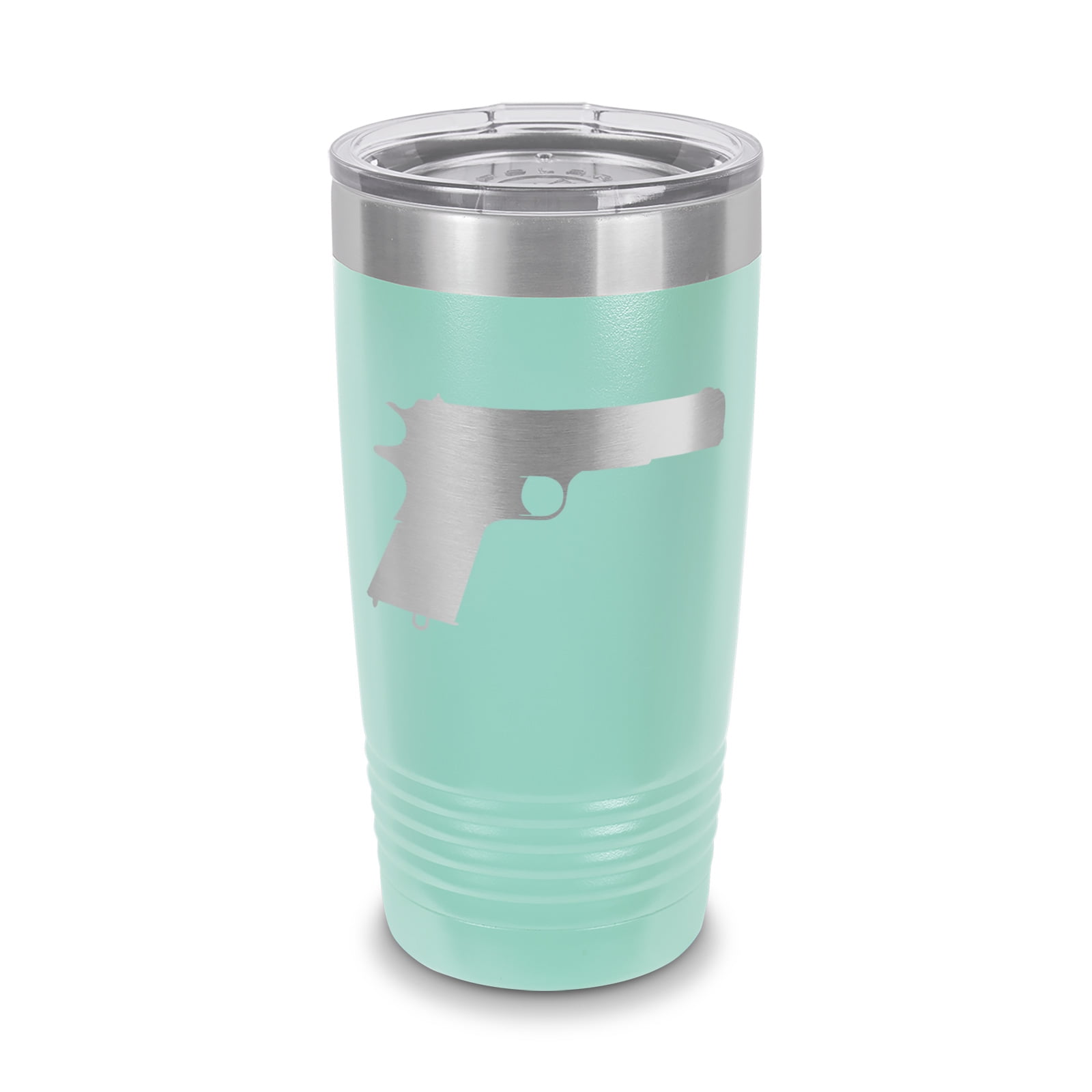 Model 1911 Tumbler 20 oz - Laser Engraved w/ Clear Lid - Stainless ...