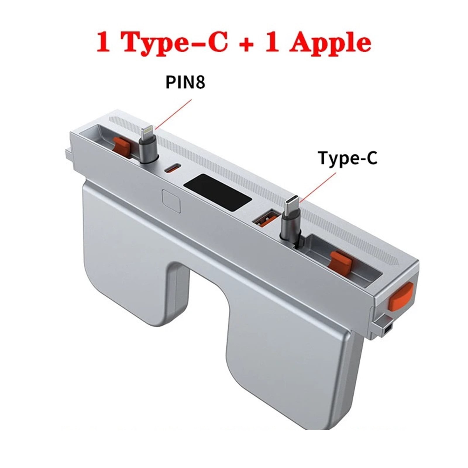 Model 3 USB Hub Docking Station with Rainbow Light, 4 Ports Retractable ...
