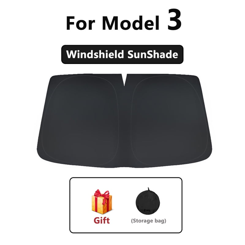 Model 3 Windshield-Split Sunshade Front Rear Sunroof Windshield Cool ...