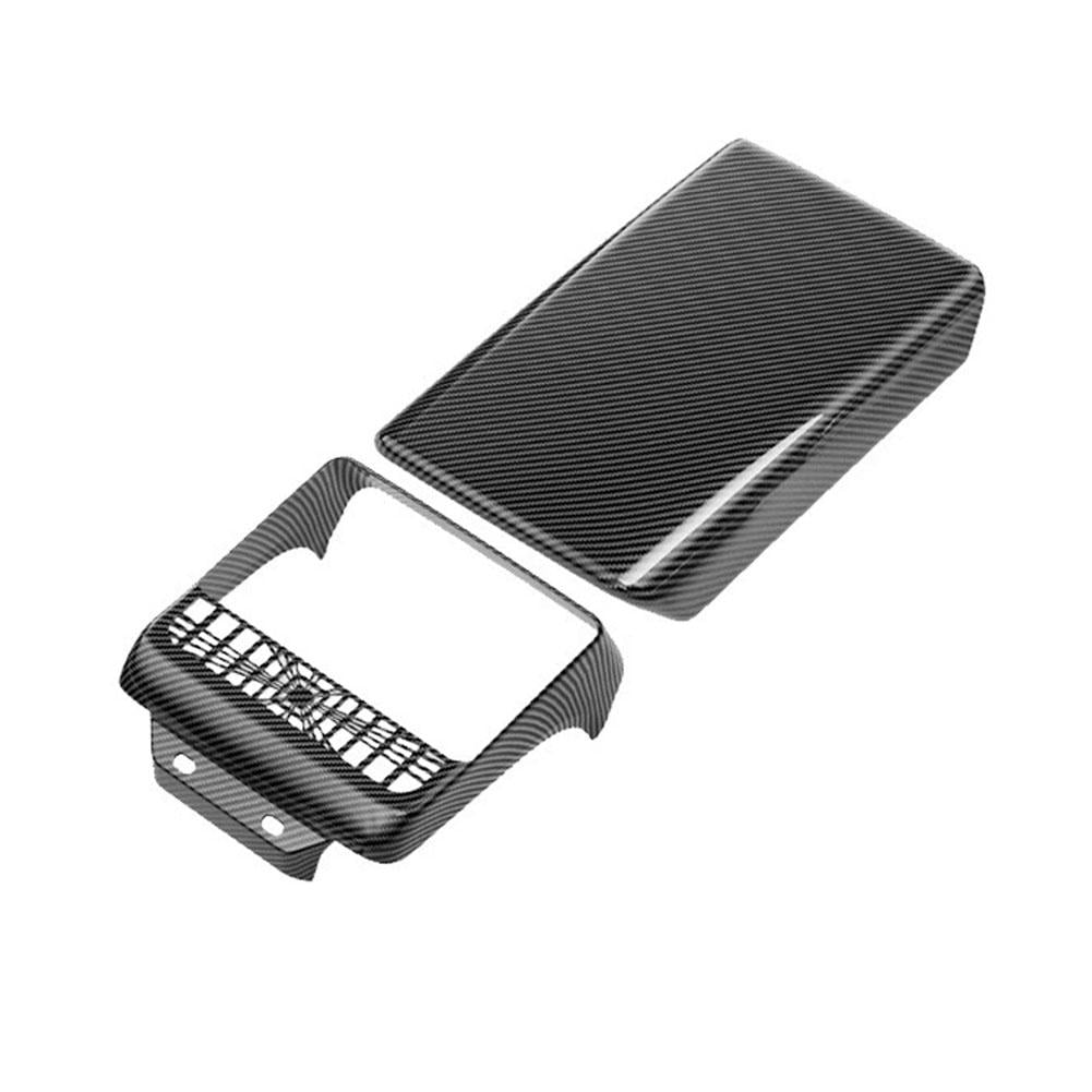 Model 3/Y Carbon Fiber Pattern AC Vents Cover, Rear Air Vent Outlet ...