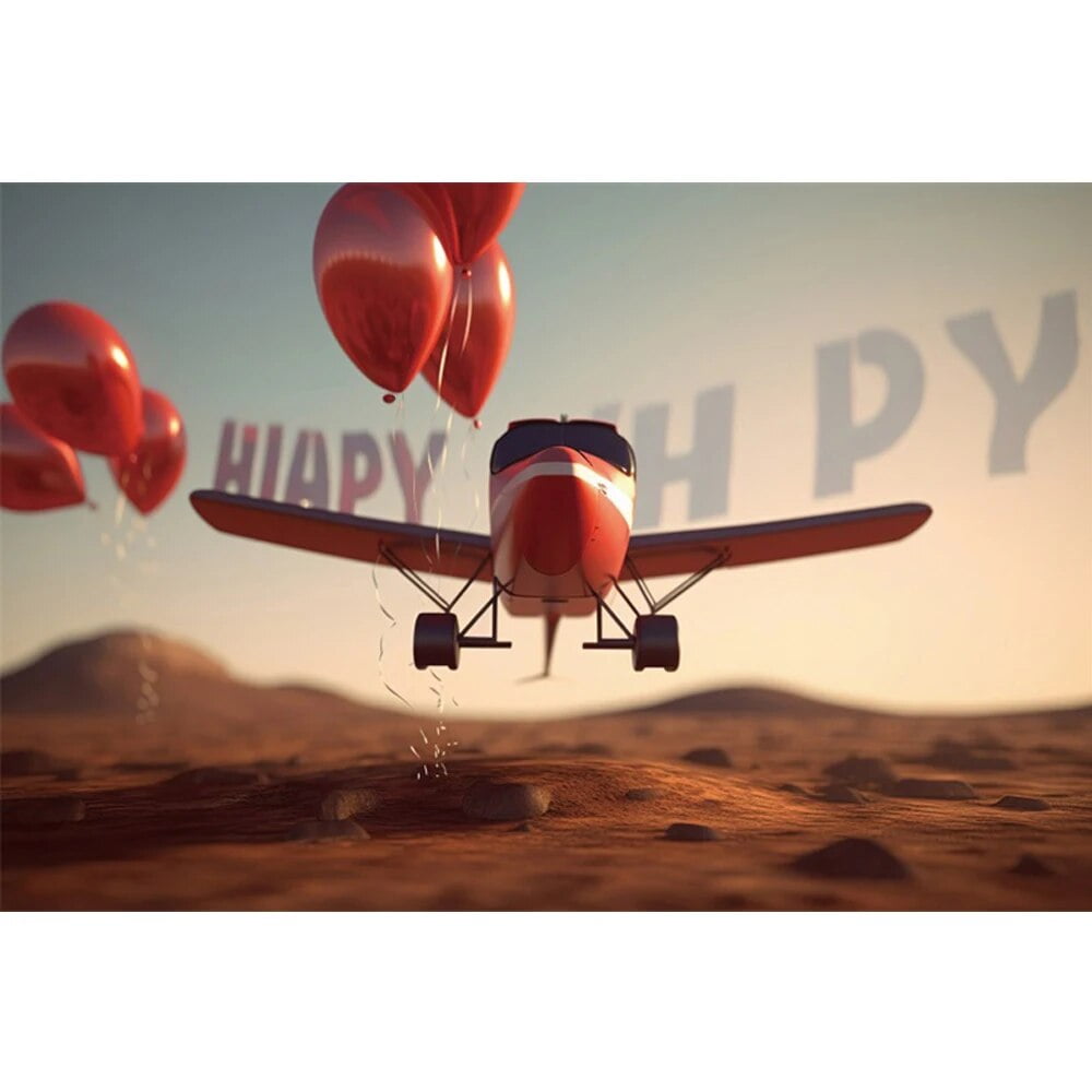 Model Airplane Backdrop Sky Gliding Landing Vintage Log Cabin Pilot ...