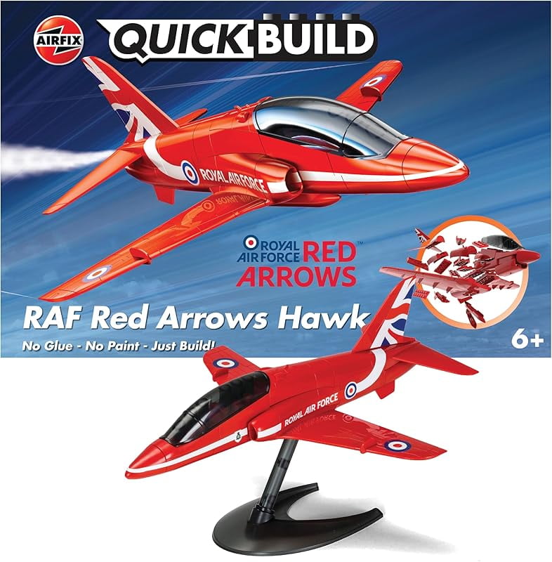 Model Airplane Kits for Adults & Kids - Red Arrows Hawk - Fighter Plane ...
