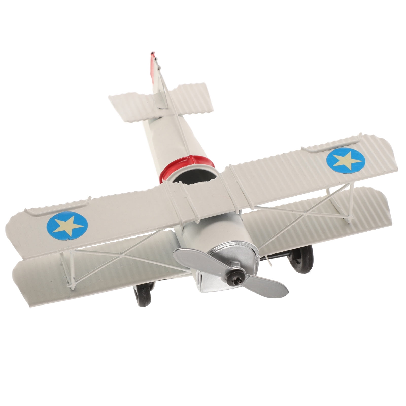 Model Airplane Kits for Adults Vintage Decor Biplane Mini Child White ...