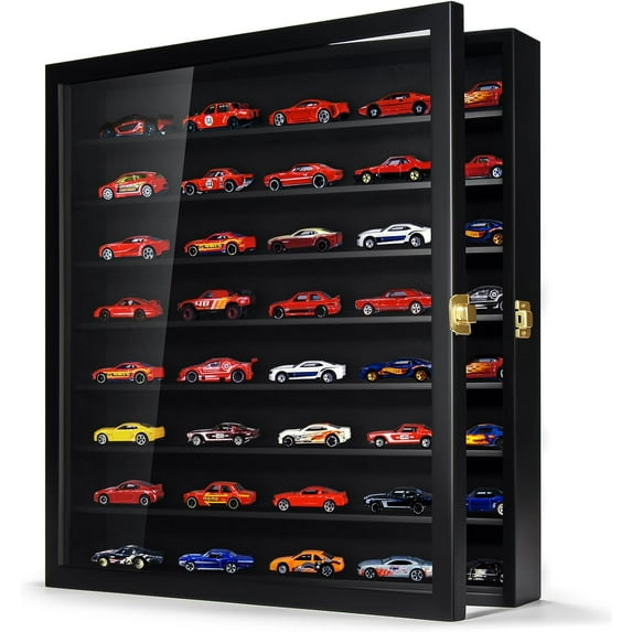 Model Car Display Case 1/64 Scale Diecast Wall-Mounted for Mini Toys ...