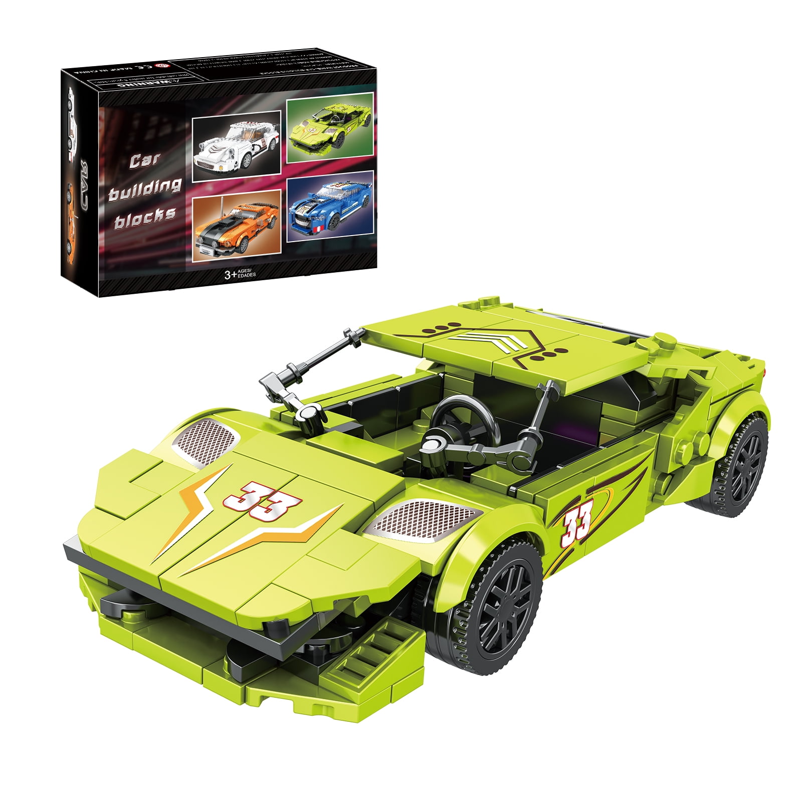 Model Cars Building Toys, 88016 Building Blocks Kit Sports Hypercar ...