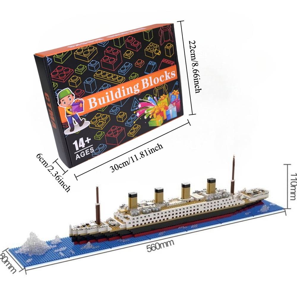 Model Cruise Ship Building Blocks MOC Boat Bricks Collection DIY ...
