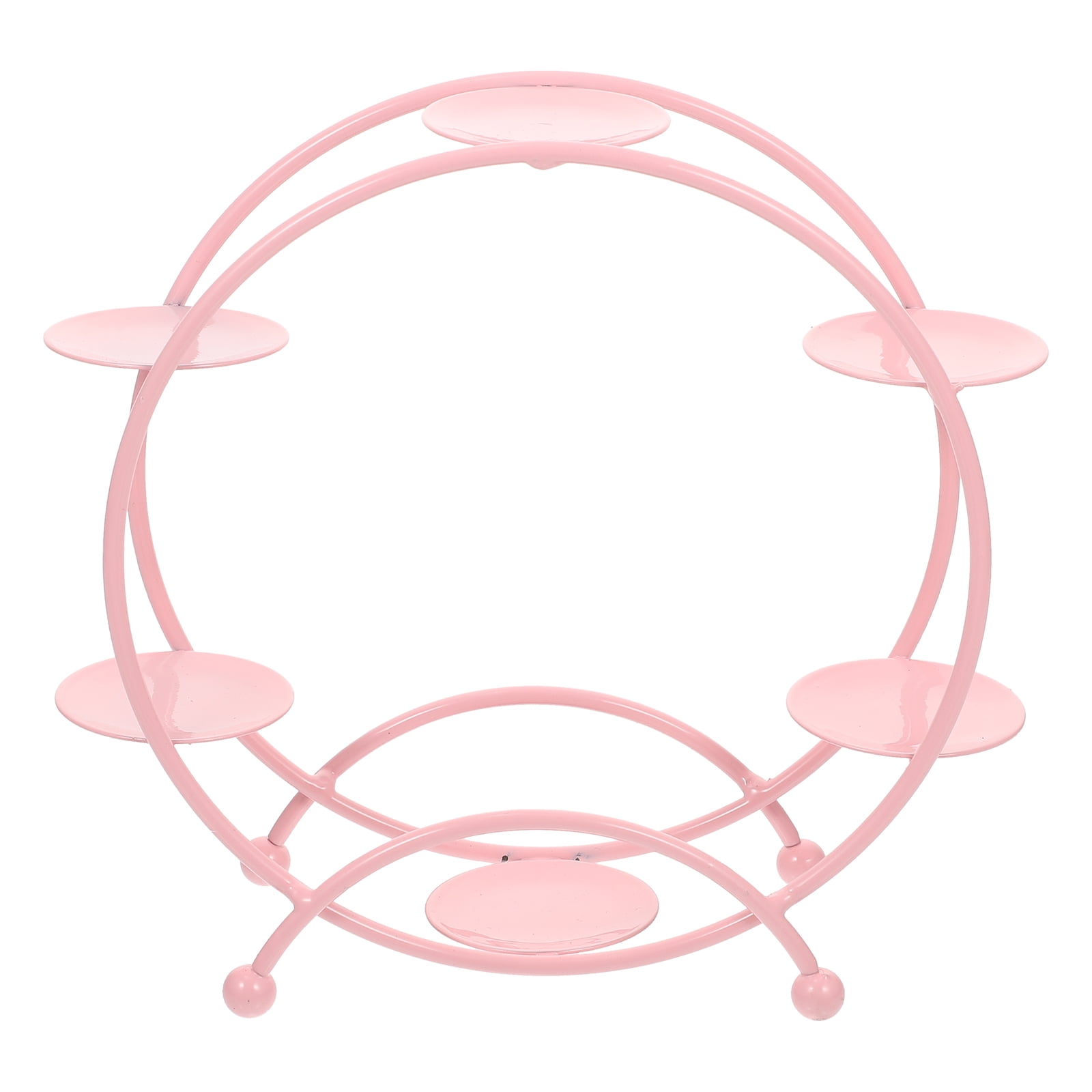 BRIGHTFUFU Display Rack Pink 1Pcs 8.3X7.9X2.4In Iron Alloy - Walmart.com