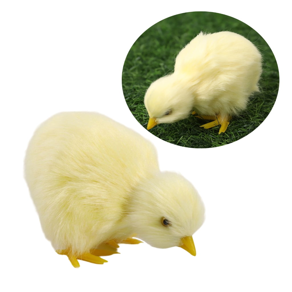 Model Figure Plush Chicken Toy Animal Doll Party Supply Children Easter ...